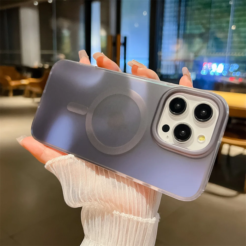 Aurora Gradient Matte Magnetic Case For iPhone 16 15 14 Pro Max 16 Plus ...