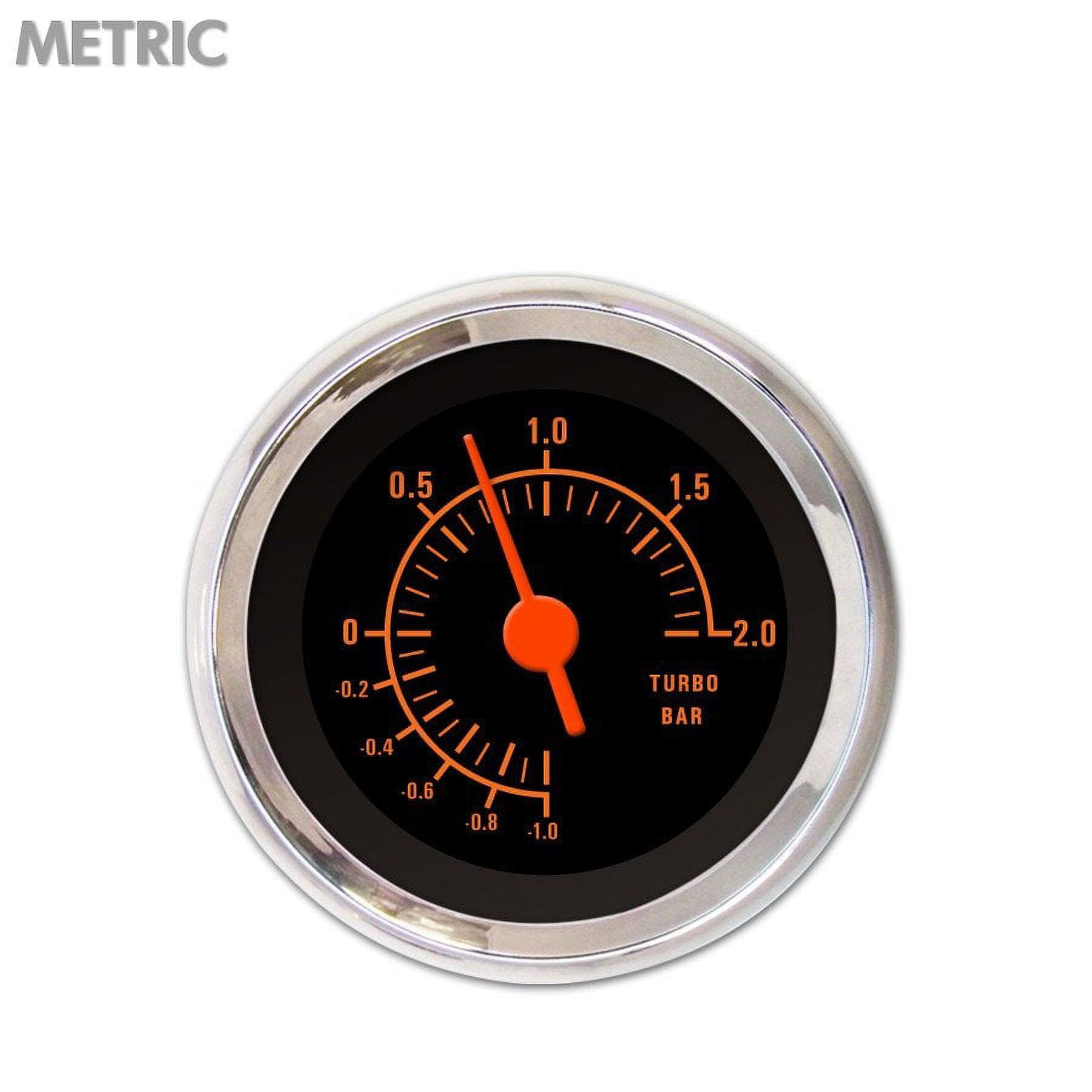 Aurora Instruments GAR1107ZM by MABAH Turbo Gauge - Metric Muscle Red ...