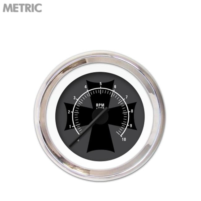 Aurora Instruments GAR178ZM by IABCC Tachometer Gauge - Iron Cross Ash ...