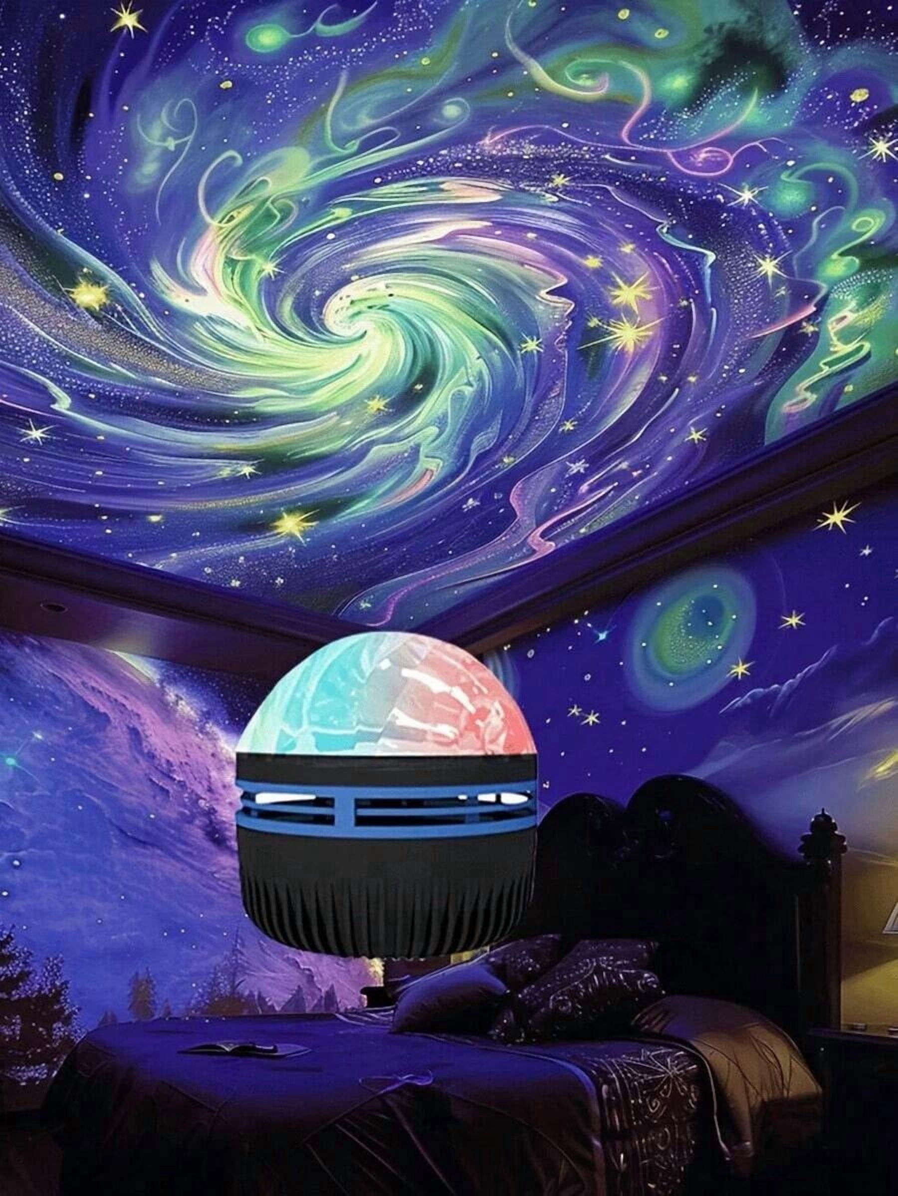Aurora LED Star Projector with RGB Remote, Galaxy Night Light for ...