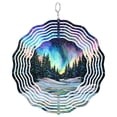 Aurora Landscape 3D Wind Spinner, Green Trees Kinetic Panel - Walmart.com