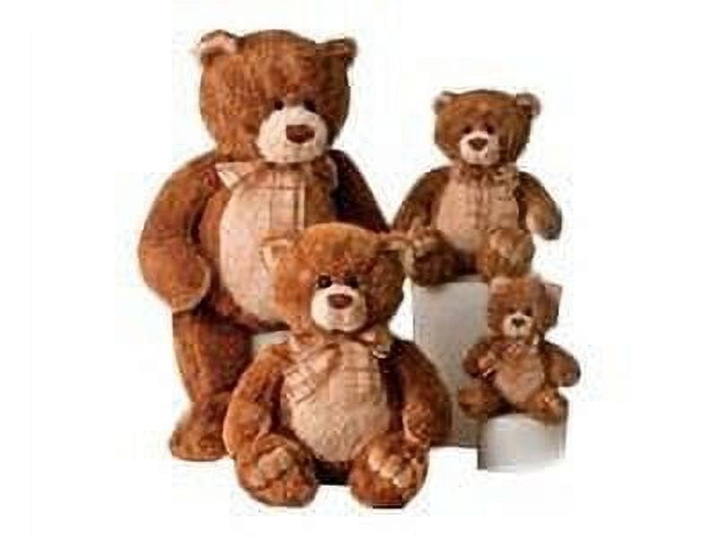 Aurora - Large Brown Bear - 12" Brown Sugar - Snuggly Stuffed Animal ...