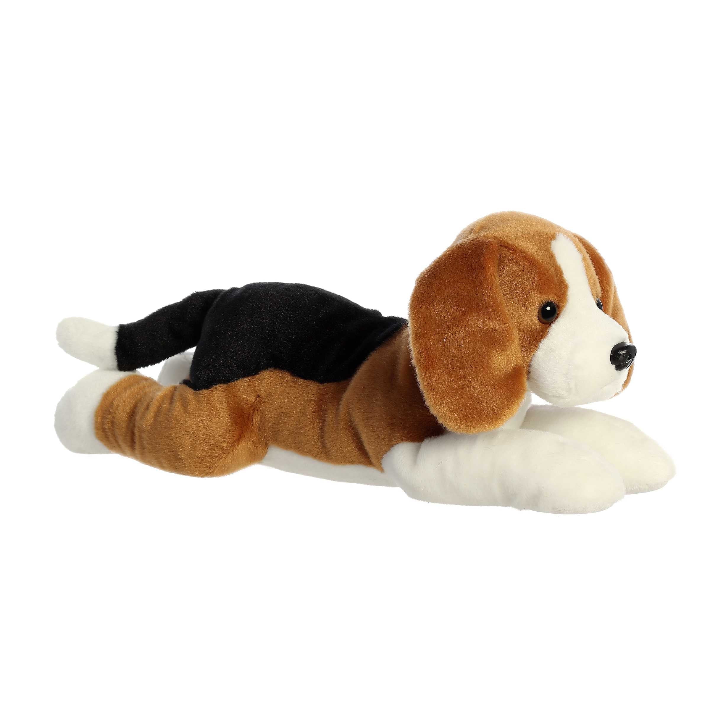 Aurora Grand Flopsie Buddy Beagle 16.5 in. Realistic Stuffy Laying ...