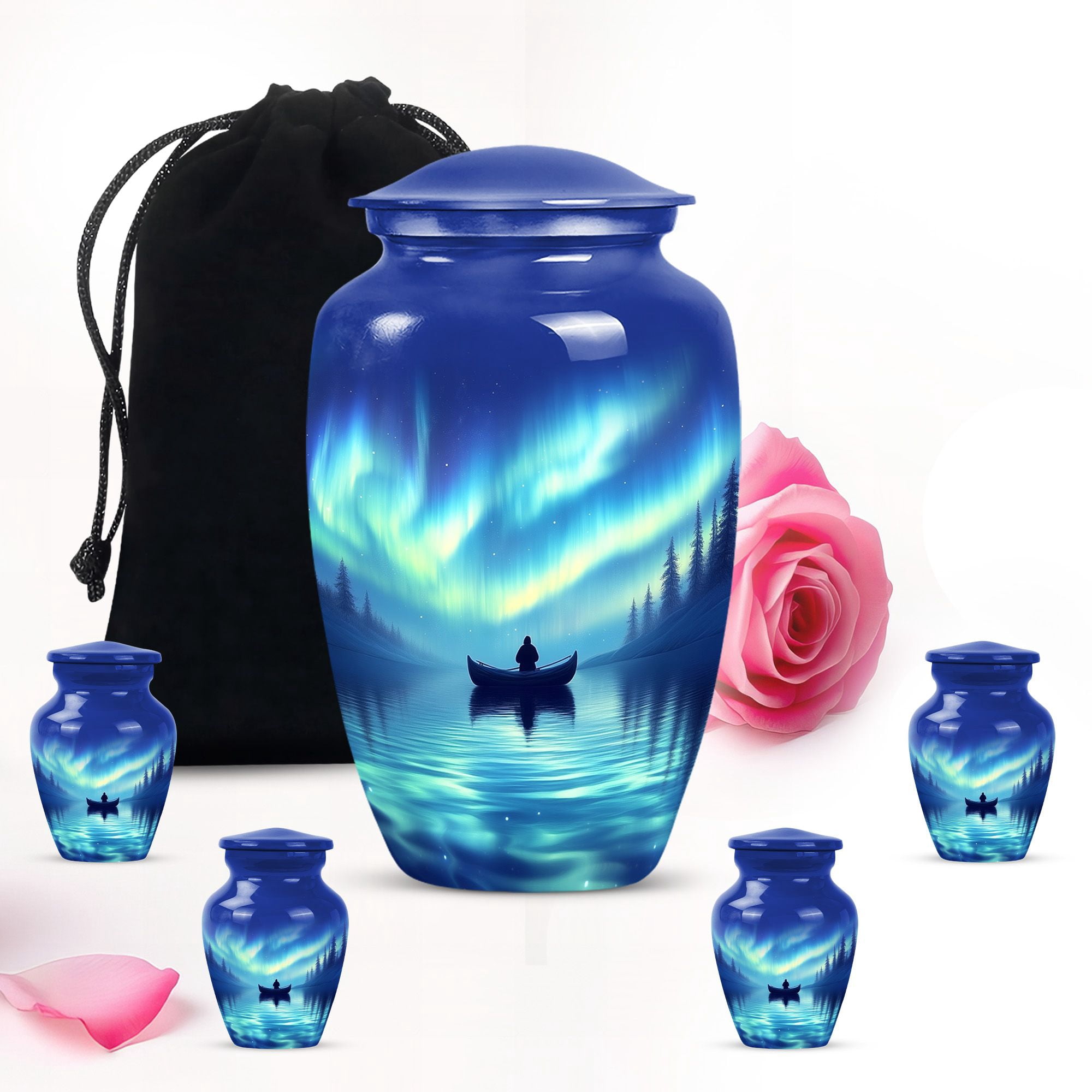 Aurora Large Funeral Urns For Human Ashes Adult Mom - Small Memorial ...