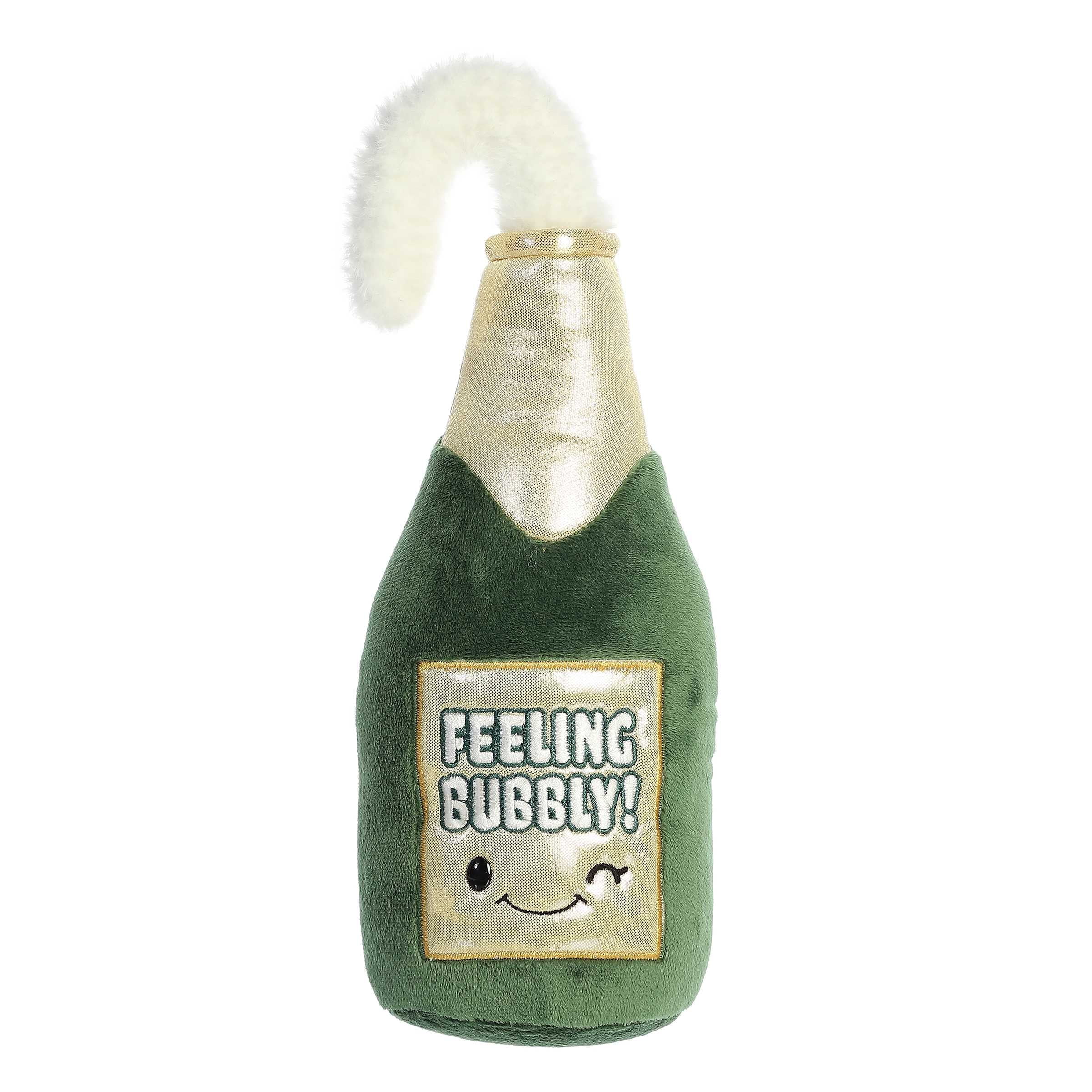 Aurora - Large Green JUST SAYIN' - 13" Feeling Bubbly - Festive Stuffed Animal - Walmart.com