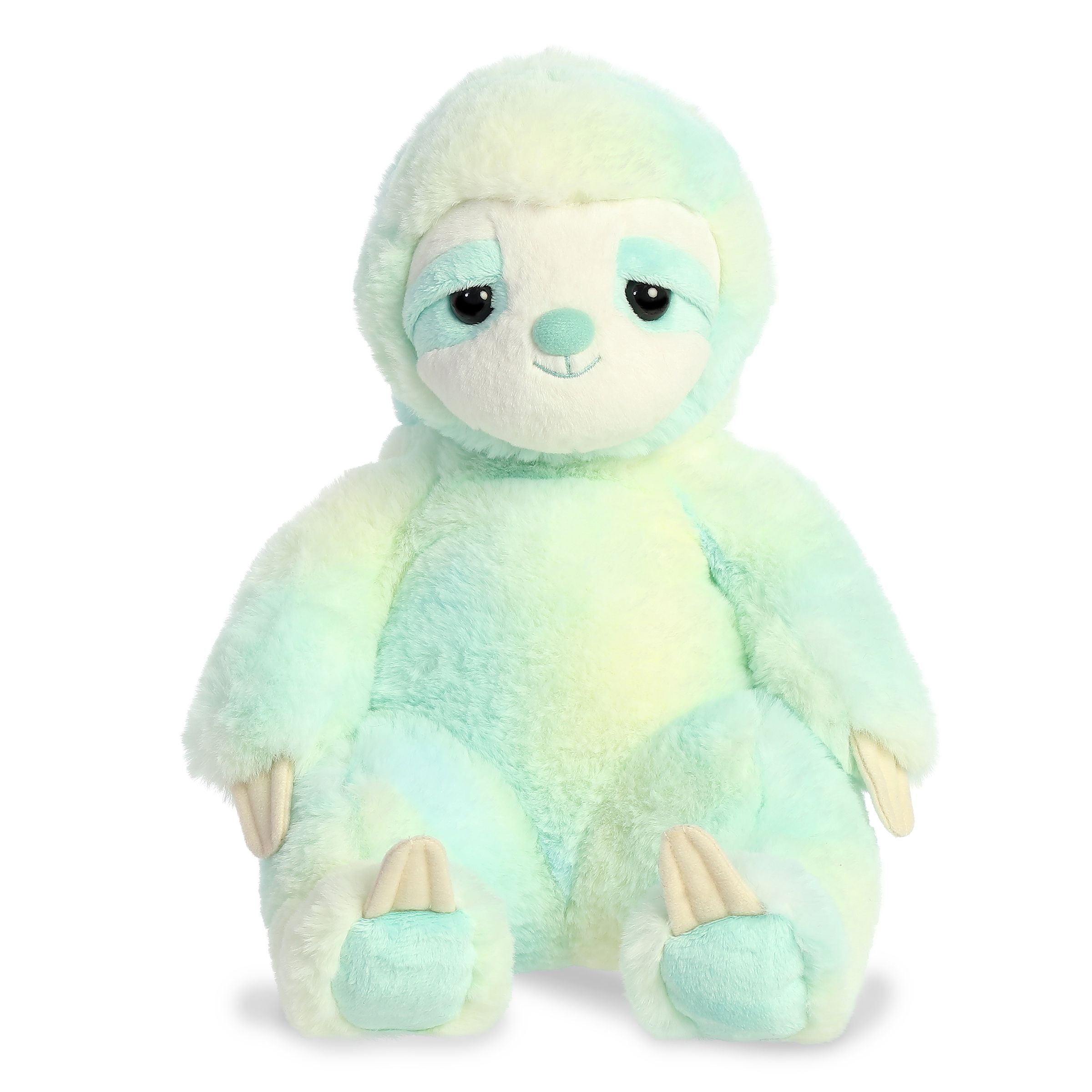 Aurora - Large Multicolor Sluuumpy - 15" Da Minty Sloth - Cozy Stuffed ...