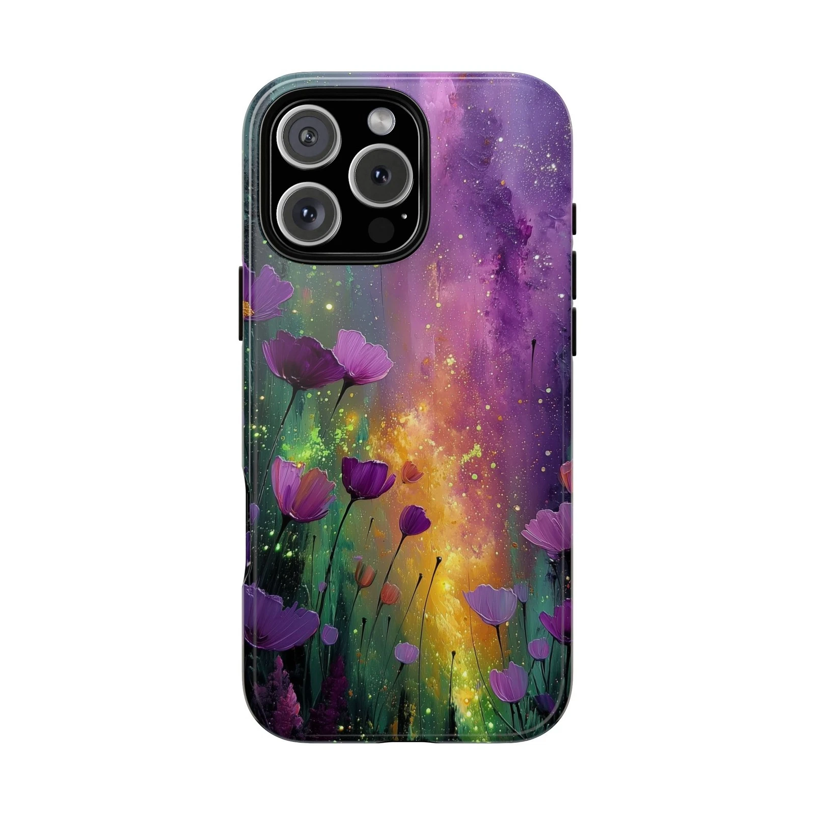 Aurora Lavender Wildflowers Scenic Phone Case for iPhone 11 to 17 ...