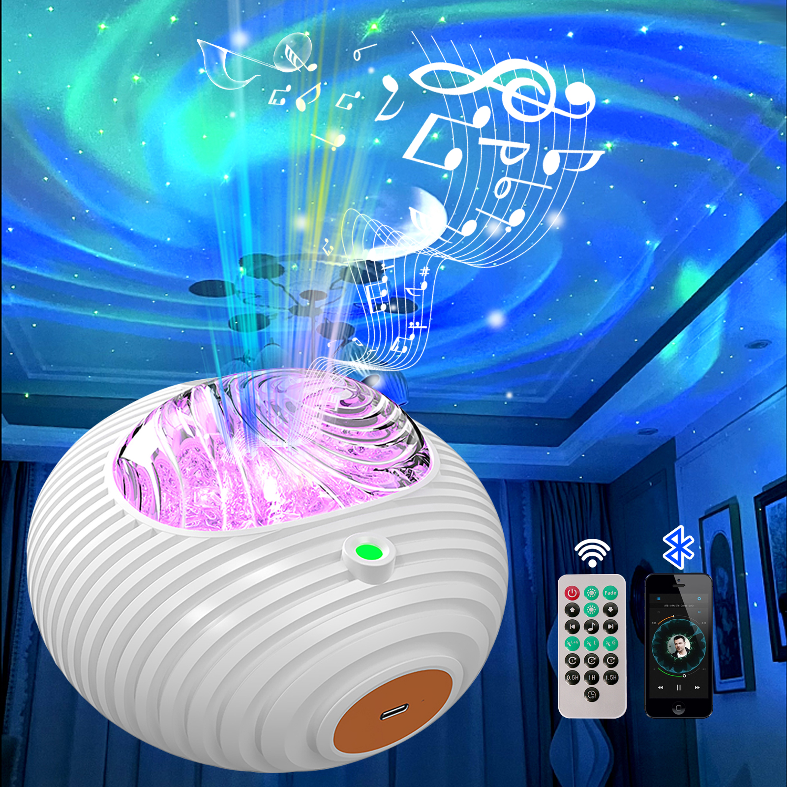 Astronaut Star Projection Light Full Of Star Night Light Spaceman ...