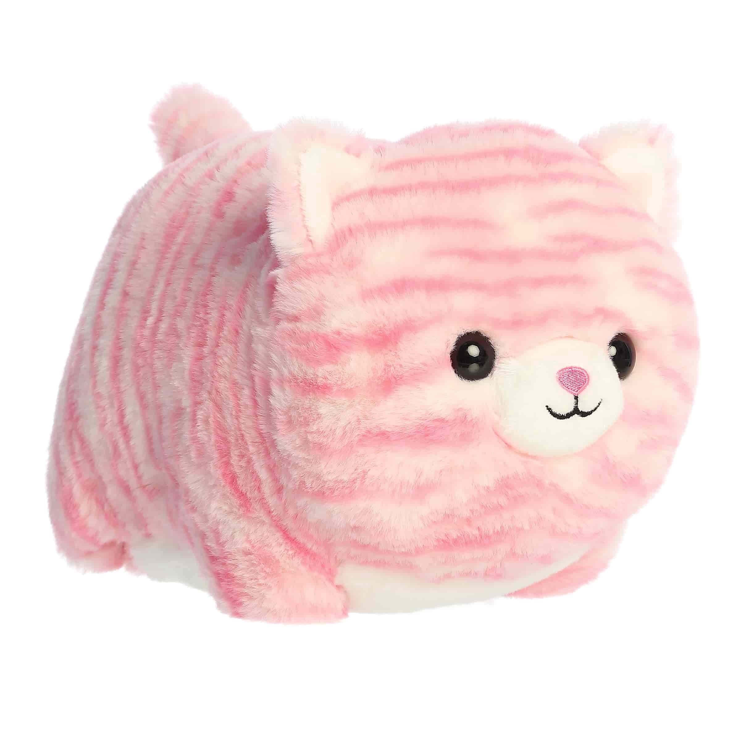 Aurora - Medium Adorable Stuffed Animal - 10.5" Taylor Pink Tabby ...
