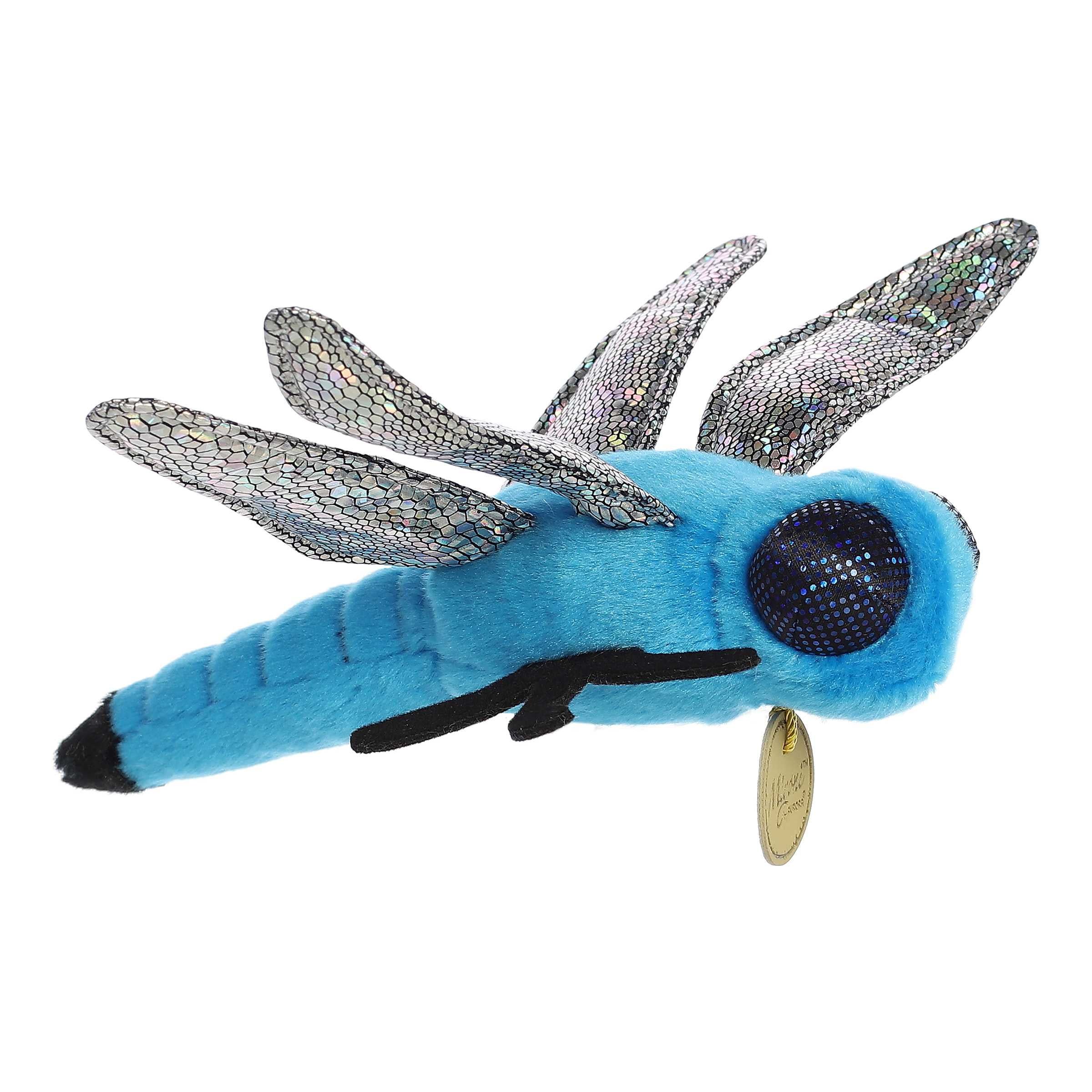 Aurora - Medium Blue Miyoni - 10.5" Blue Dasher Dragonfly - Realistic Stuffed Animal - Walmart.com
