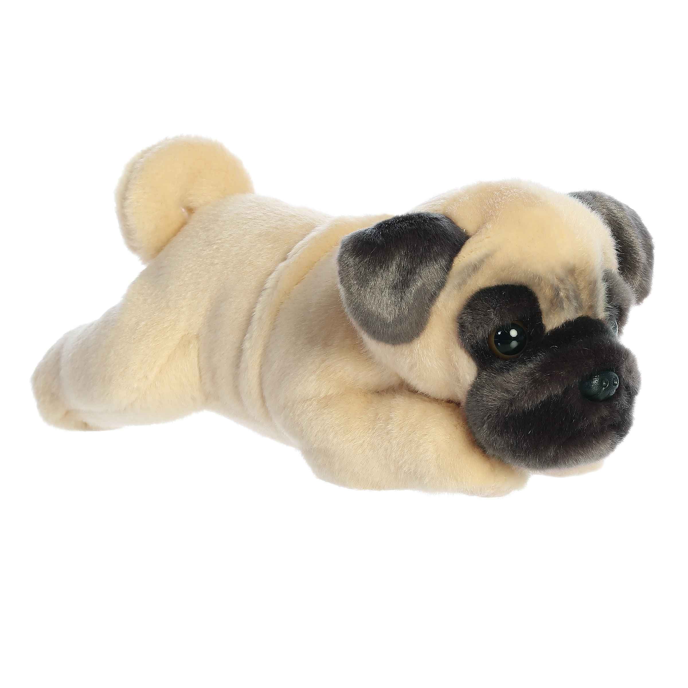 Aurora - Medium Brown Miyoni - 11" Pug - Realistic Stuffed Animal ...