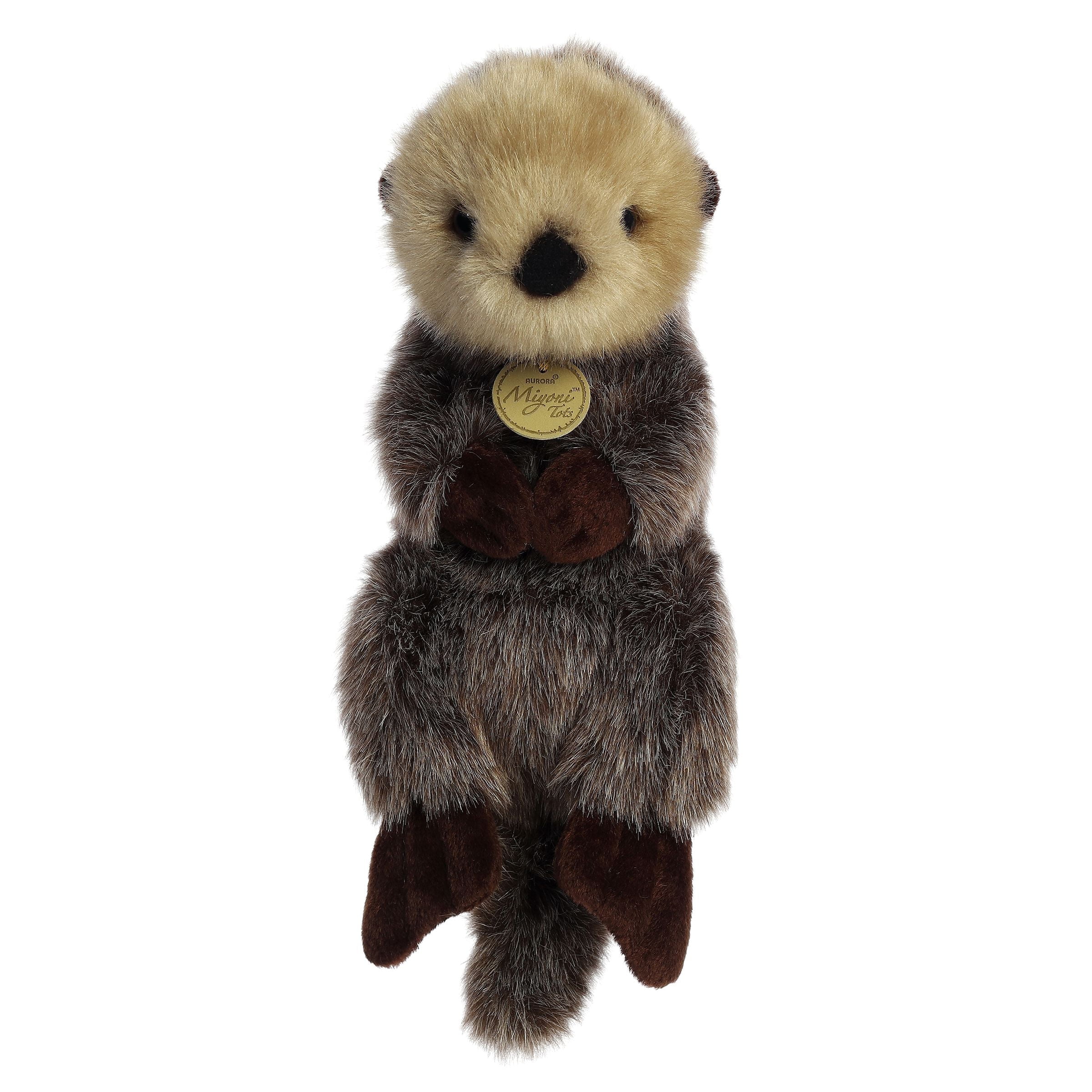 Aurora - Medium Brown Miyoni Tots - 11" Baby Sea Otter - Adorable ...