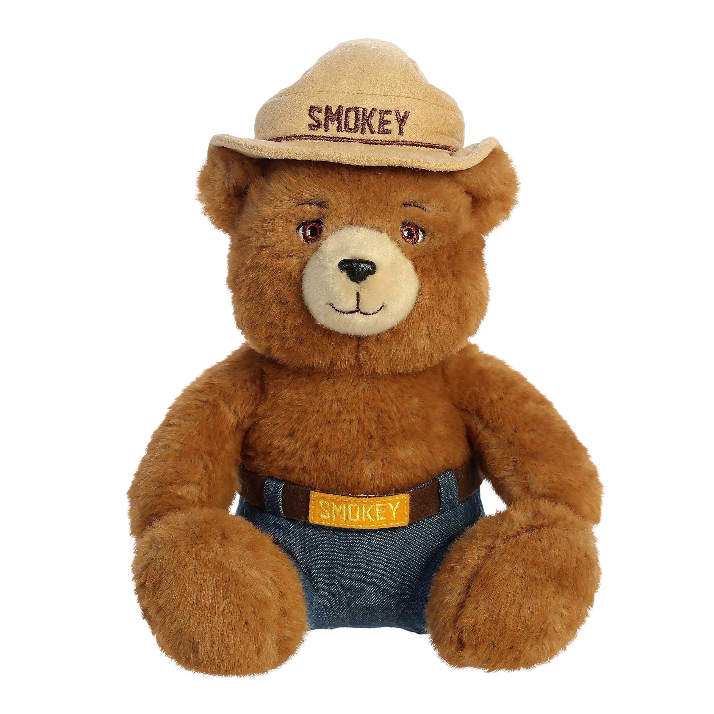 "Aurora - 10"" Smokey Bear Stuffed Animal - Medium Brown, High-Quality ...