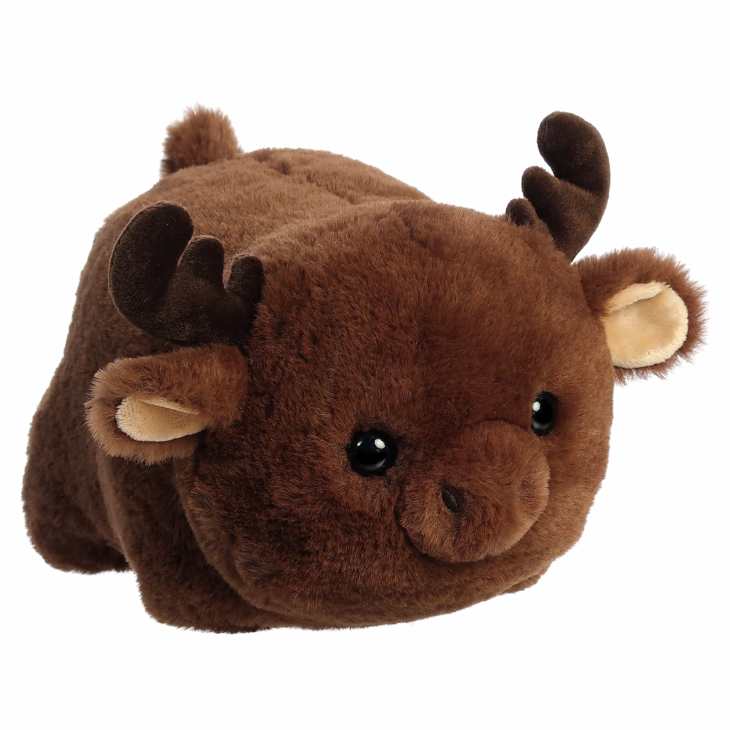 Aurora, Medium Brown Spudsters Morty Moose Plush, 10" Stuffed Animal ...