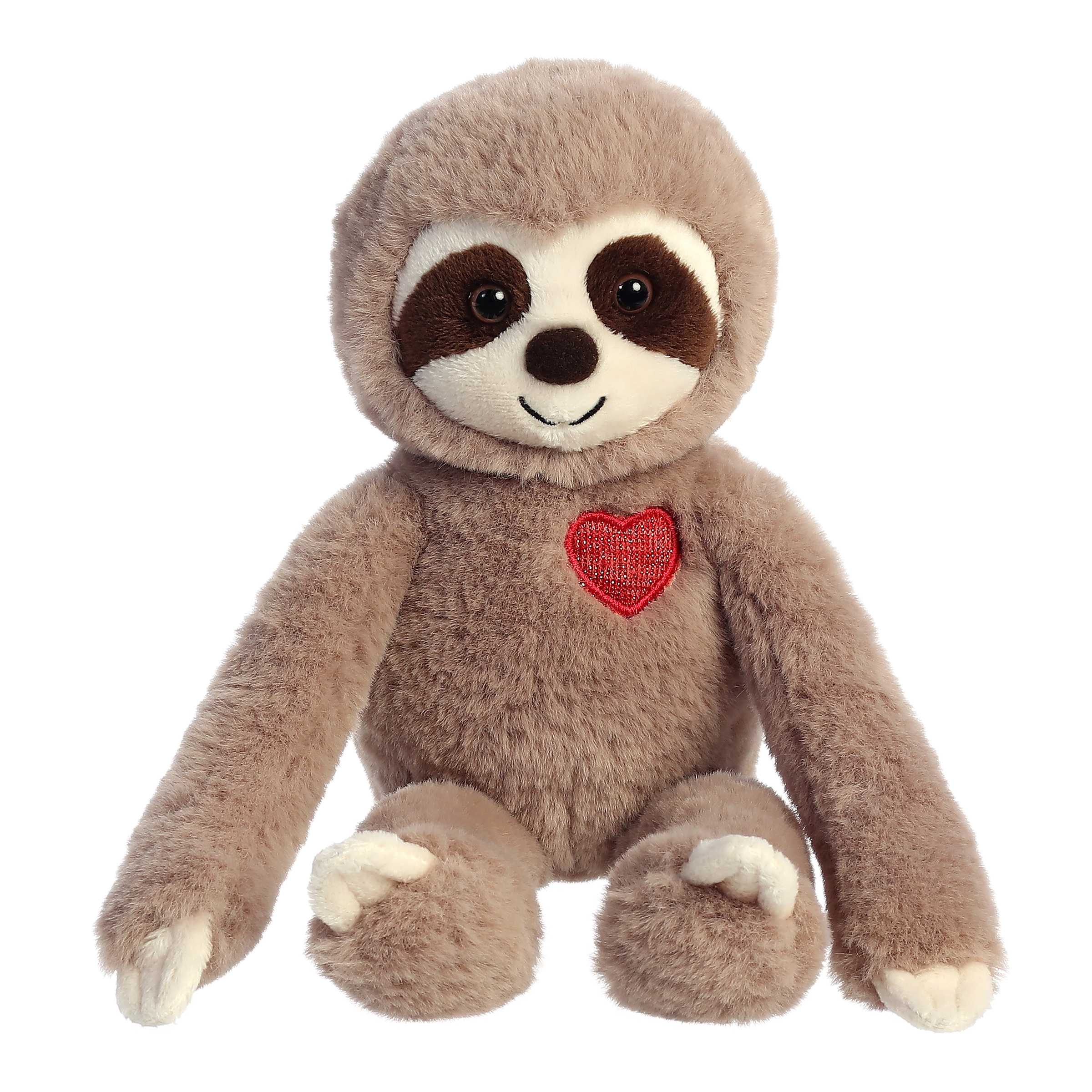 Aurora - Medium Brown Valentine - 12" Sweety Sloth Brown - Heartwarming ...