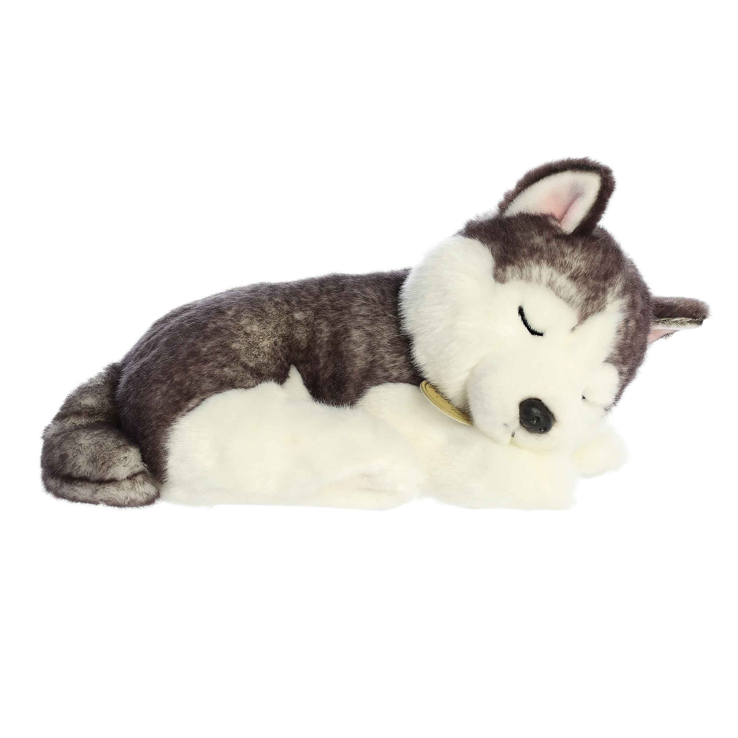 Aurora - Medium Gray Miyoni Tots - 10" Sleepy Husky Pup - Adorable ...