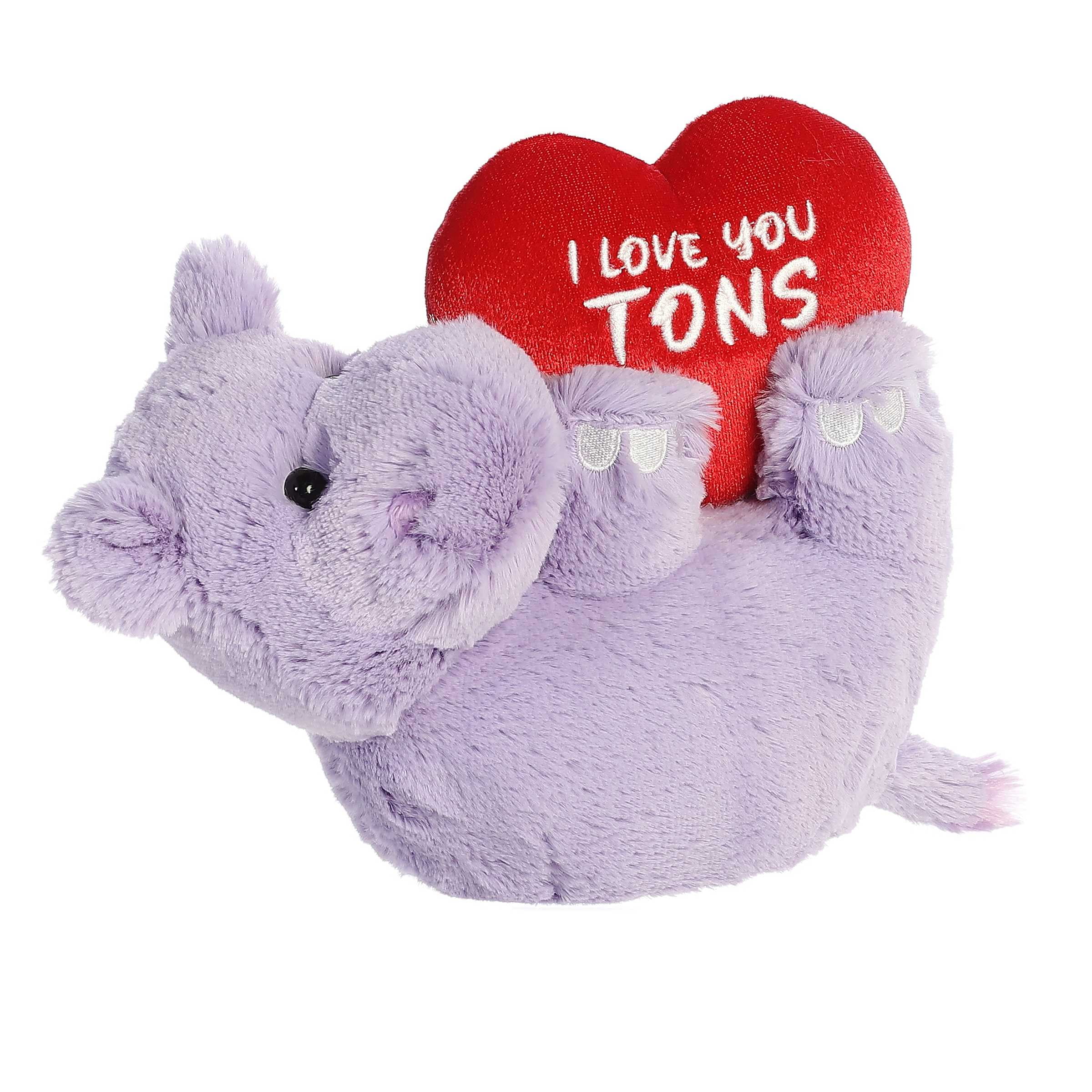 Aurora - Medium Hippo Valentine - 11" I Love You Tons - Heartwarming ...
