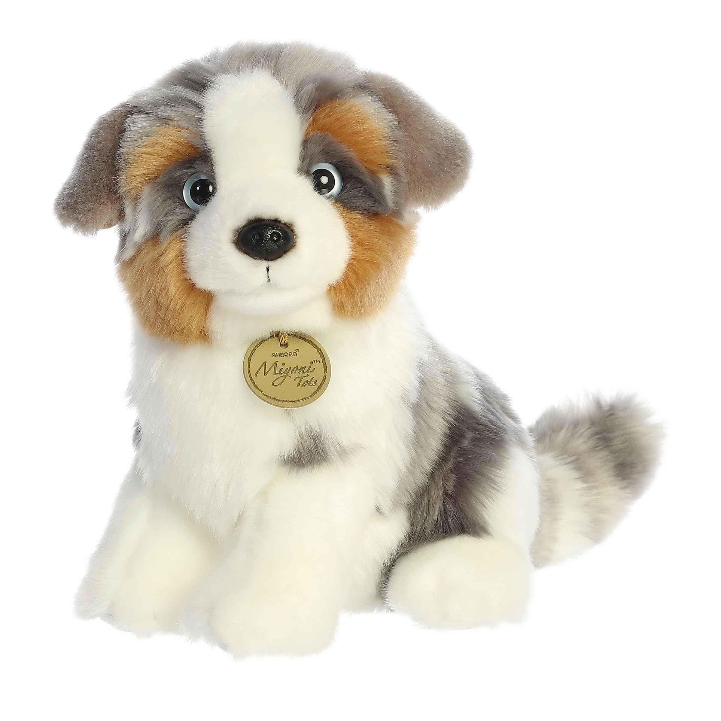 Aurora - Medium Multicolor Miyoni Tots - 11" Australian Shepherd Pup ...