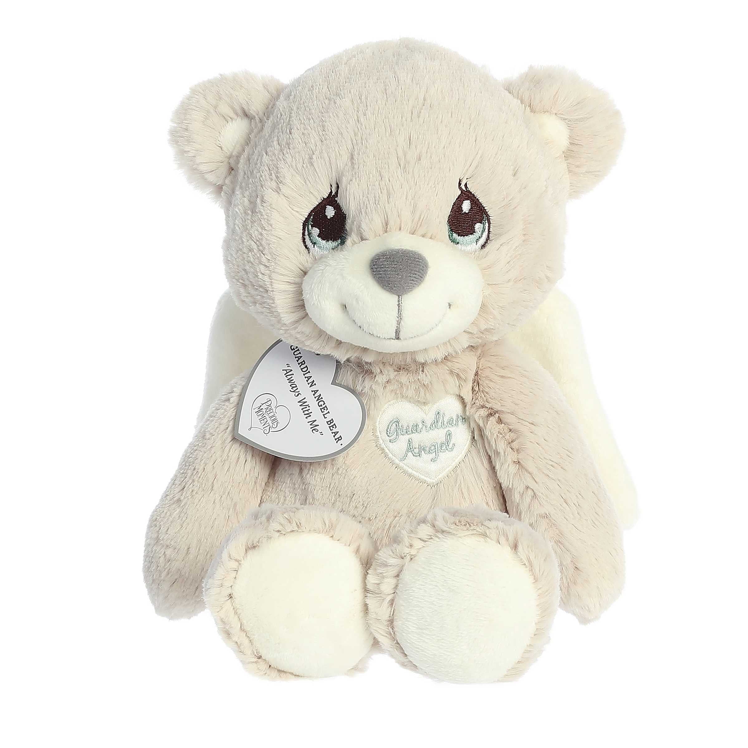 "Aurora Guardian Angel Bear - 12"" Medium Off-white Inspirational ...