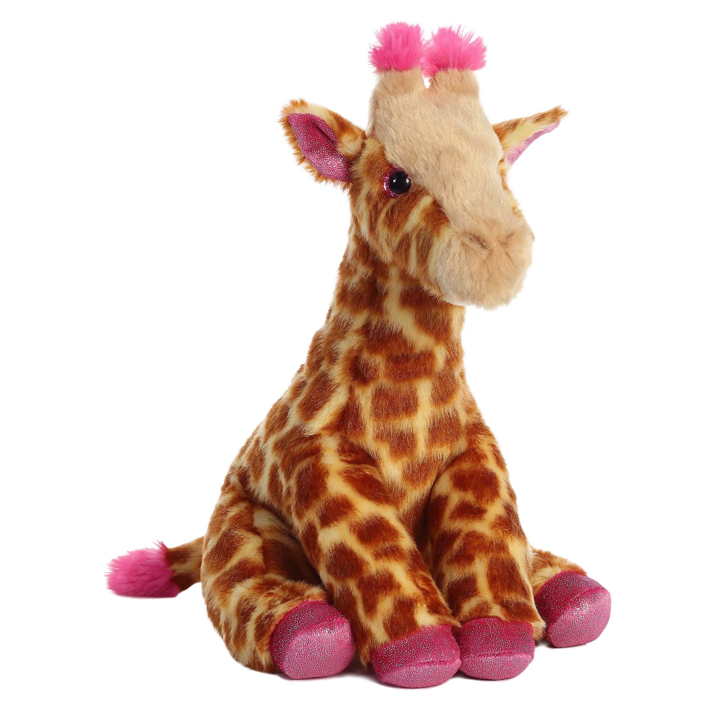 Aurora - Medium Pink Destination Giraffe 12" Plush Toy - Walmart.com