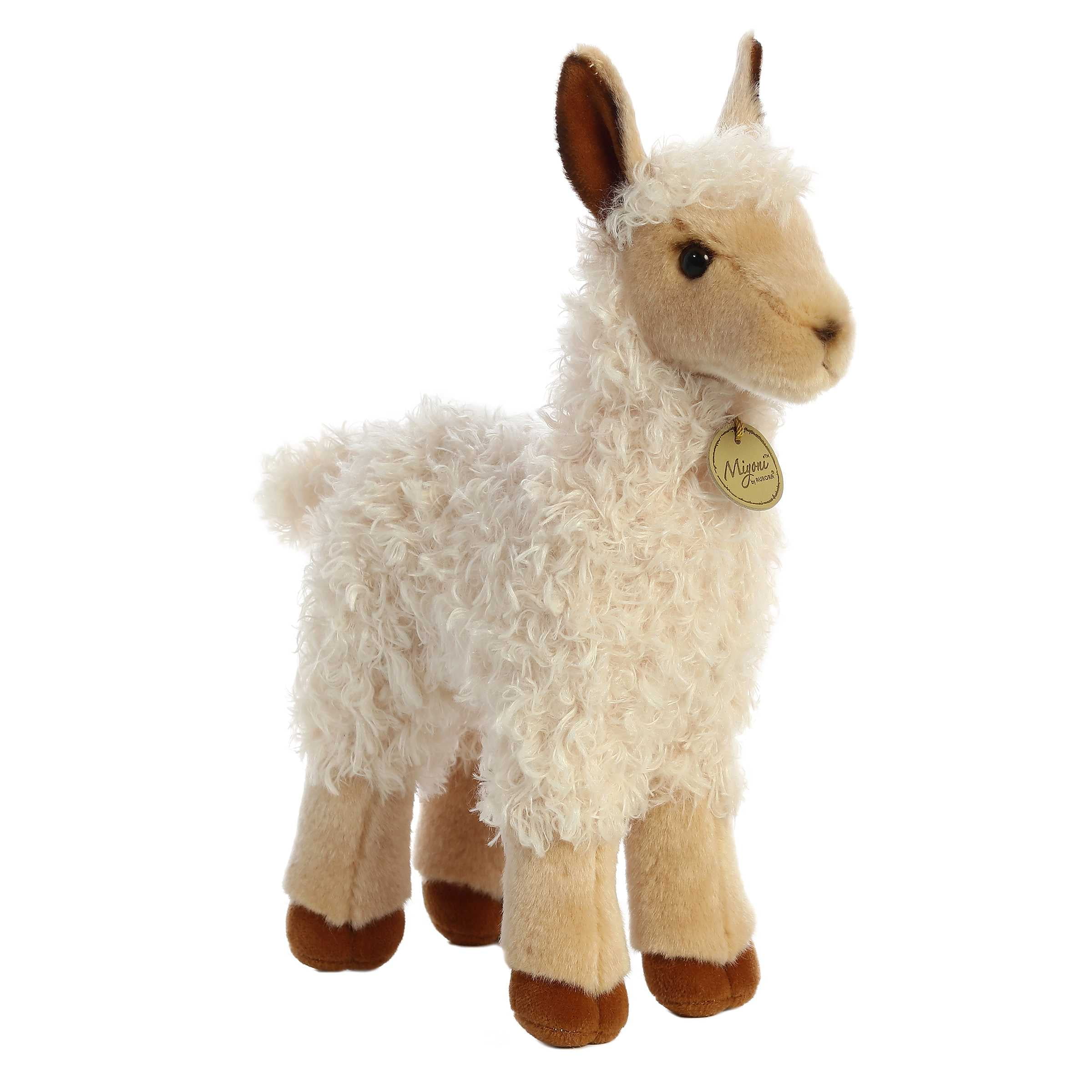 Aurora - Medium Tan Miyoni - 12" Llama - Adorable Stuffed Animal ...