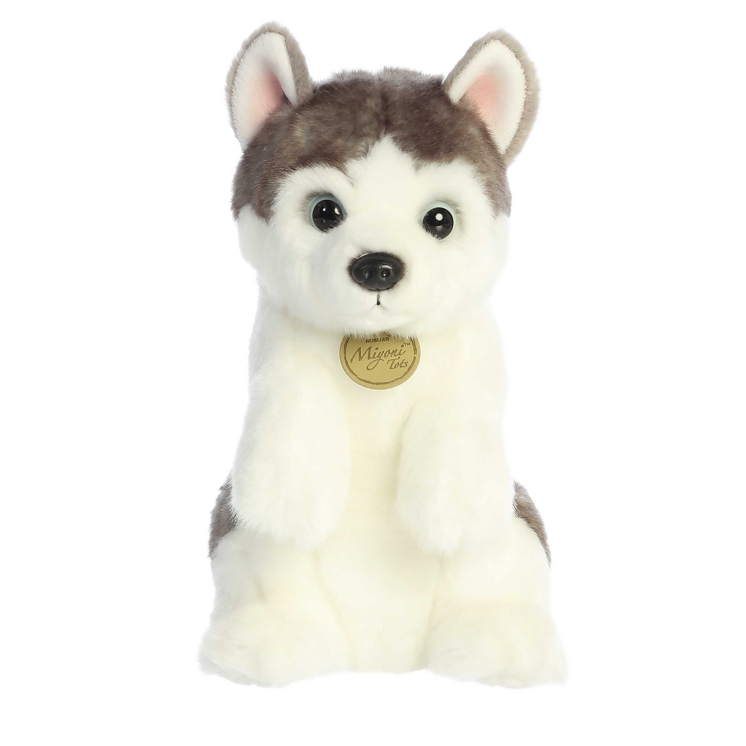 Aurora - Medium White Miyoni Tots - Sitting Pretty 10" Husky Pup ...