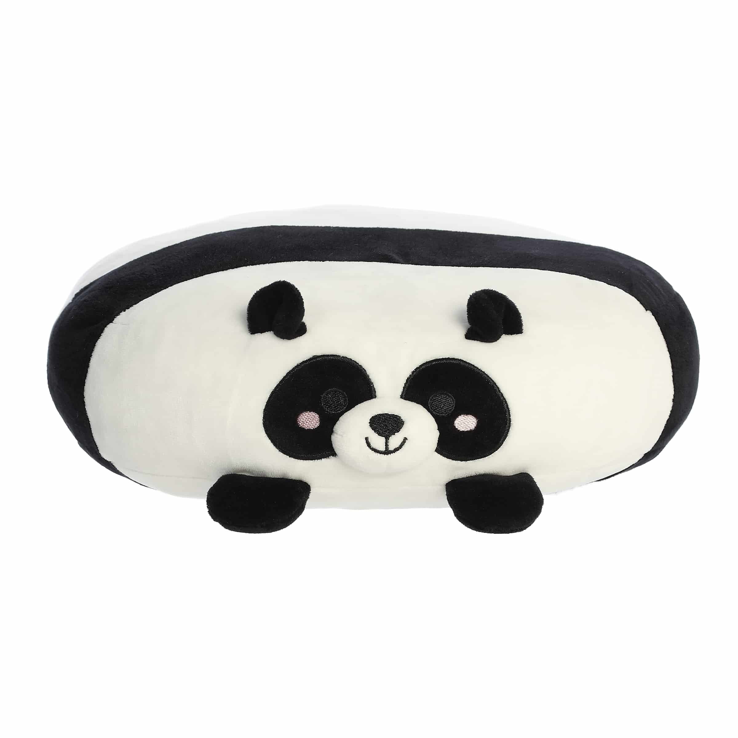 Aurora - Medium White Squishy Stuffed Animal - 12" Pancake Panda ...