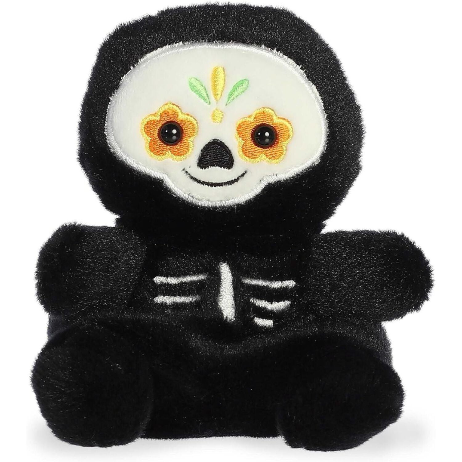 Aurora® Spooky Palm Pals™ Santiago Sugar Skull™ Stuffed Animal - Pocket ...
