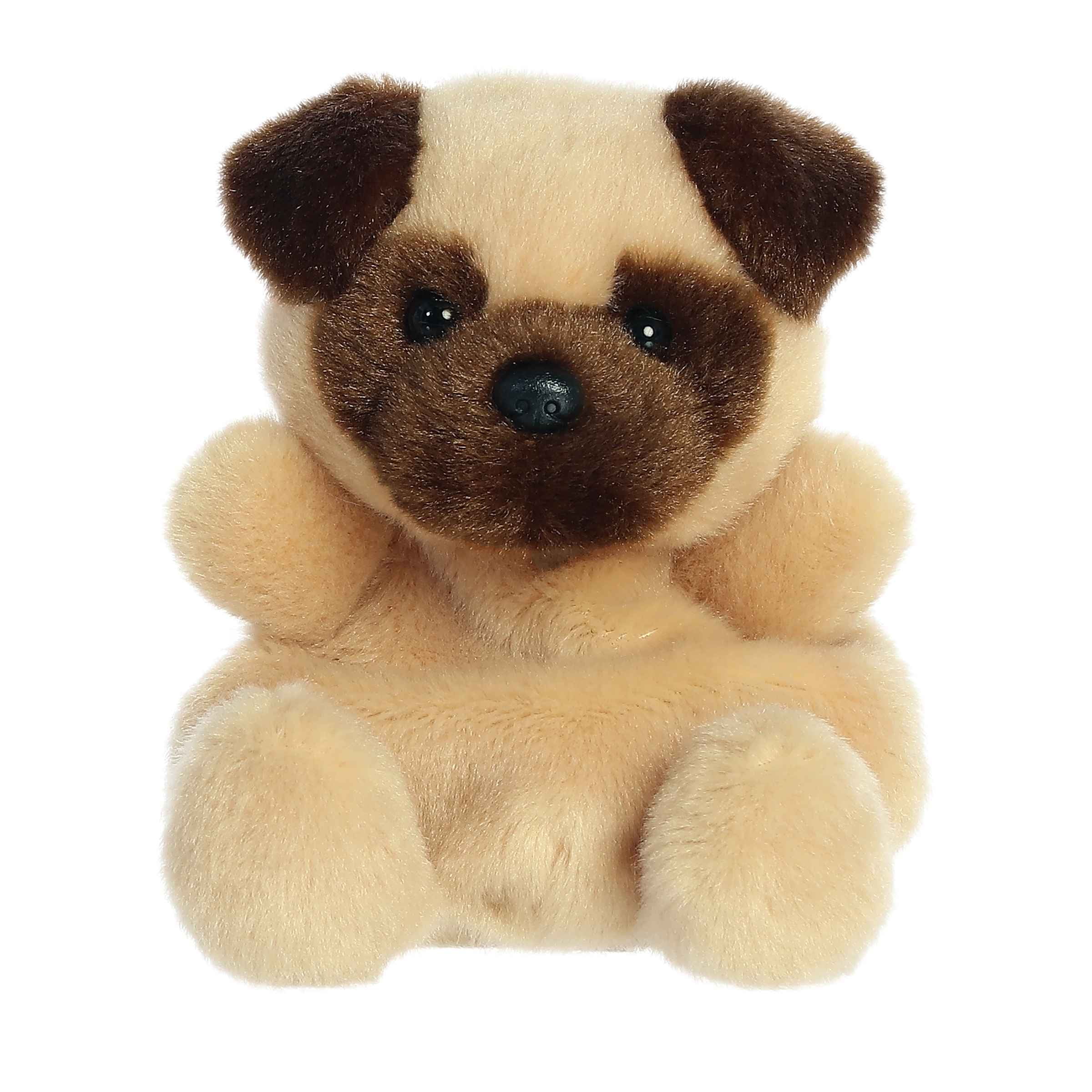 Aurora - Mini Brown Palm Pals - 4.5" Frankie Pug - Adorable Stuffed ...