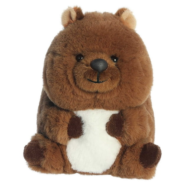 Aurora - Mini Brown Rolly Pet - 5" Quinn Quokka - Round Stuffed Animal ...