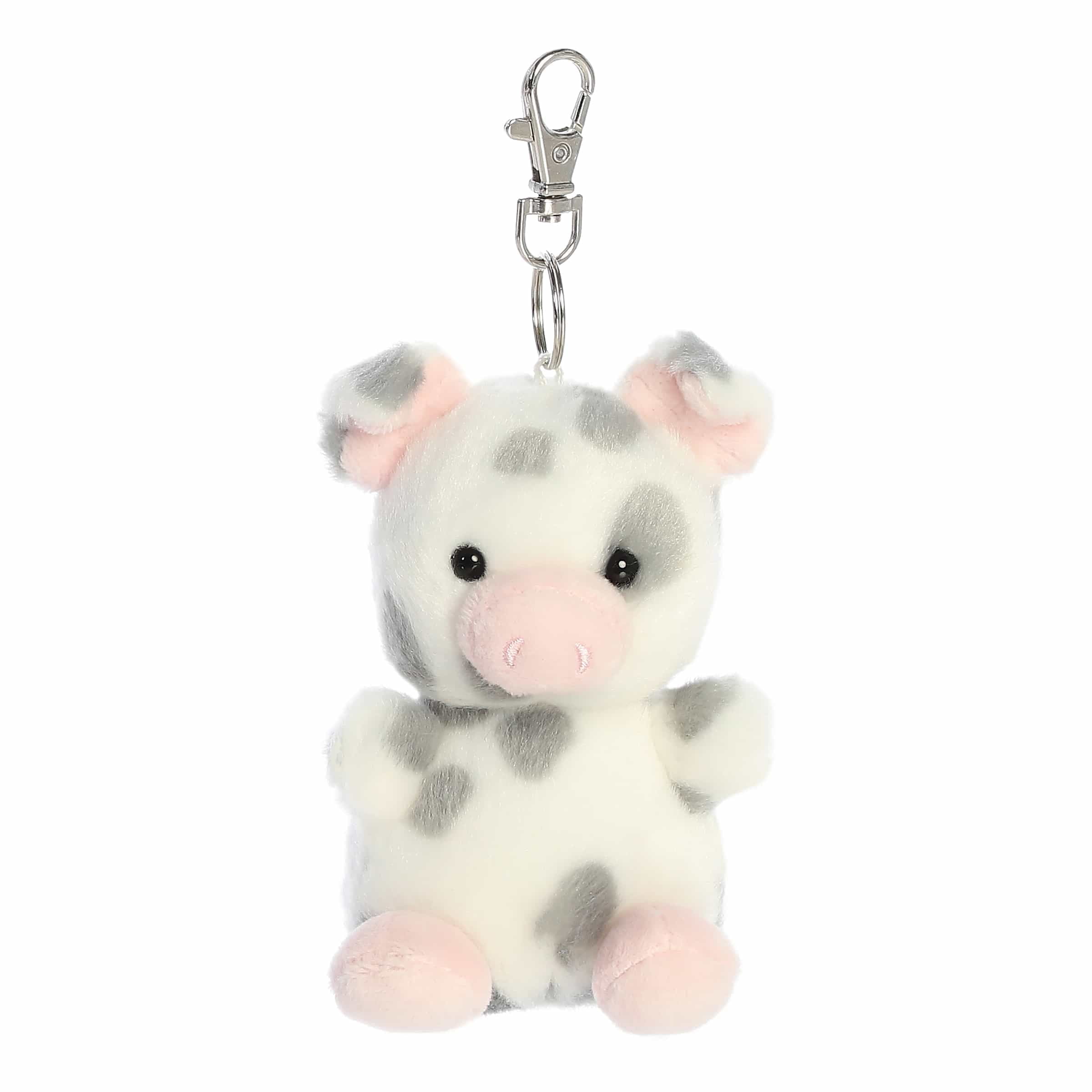 Aurora - Mini Gray Adorable Clip-On - 4" Piggles Spotted Piglet - Palm ...