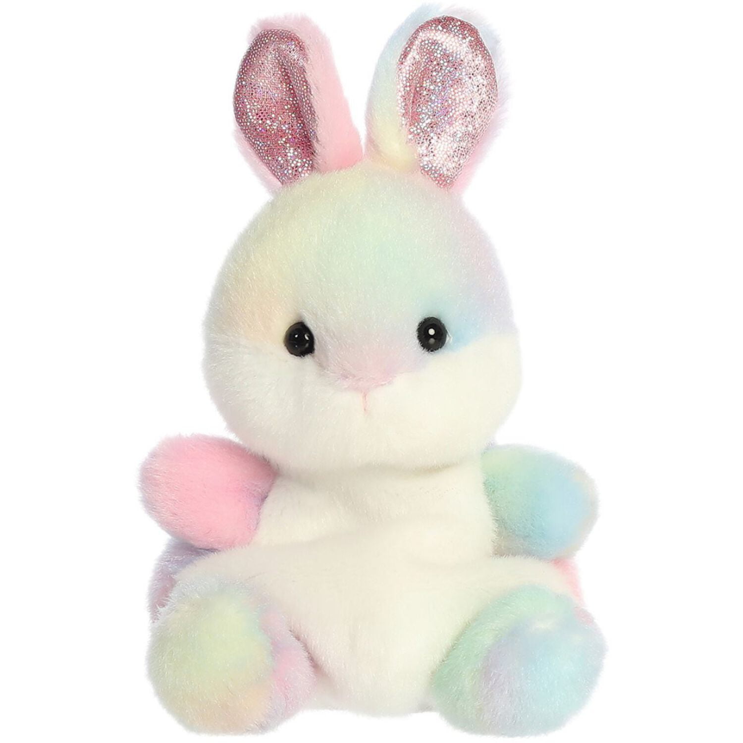 Aurora® Palm Pals™ Opal Rainbow Bunny™ 5 Inch Stuffed Animal Toy ...