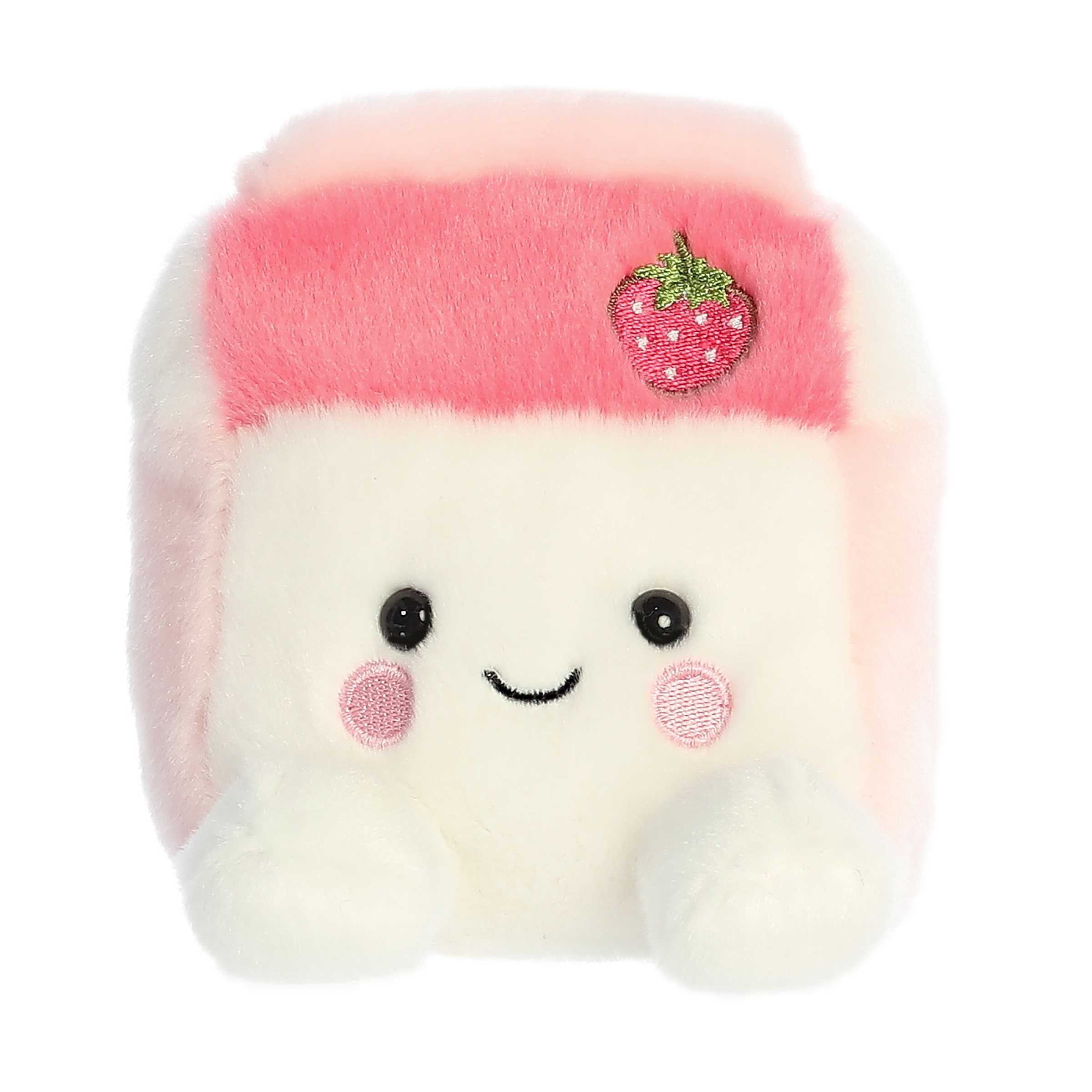Aurora - Mini Pink Palm Pals - 5" Fresa Strawberry Milk Stuffed Animal ...