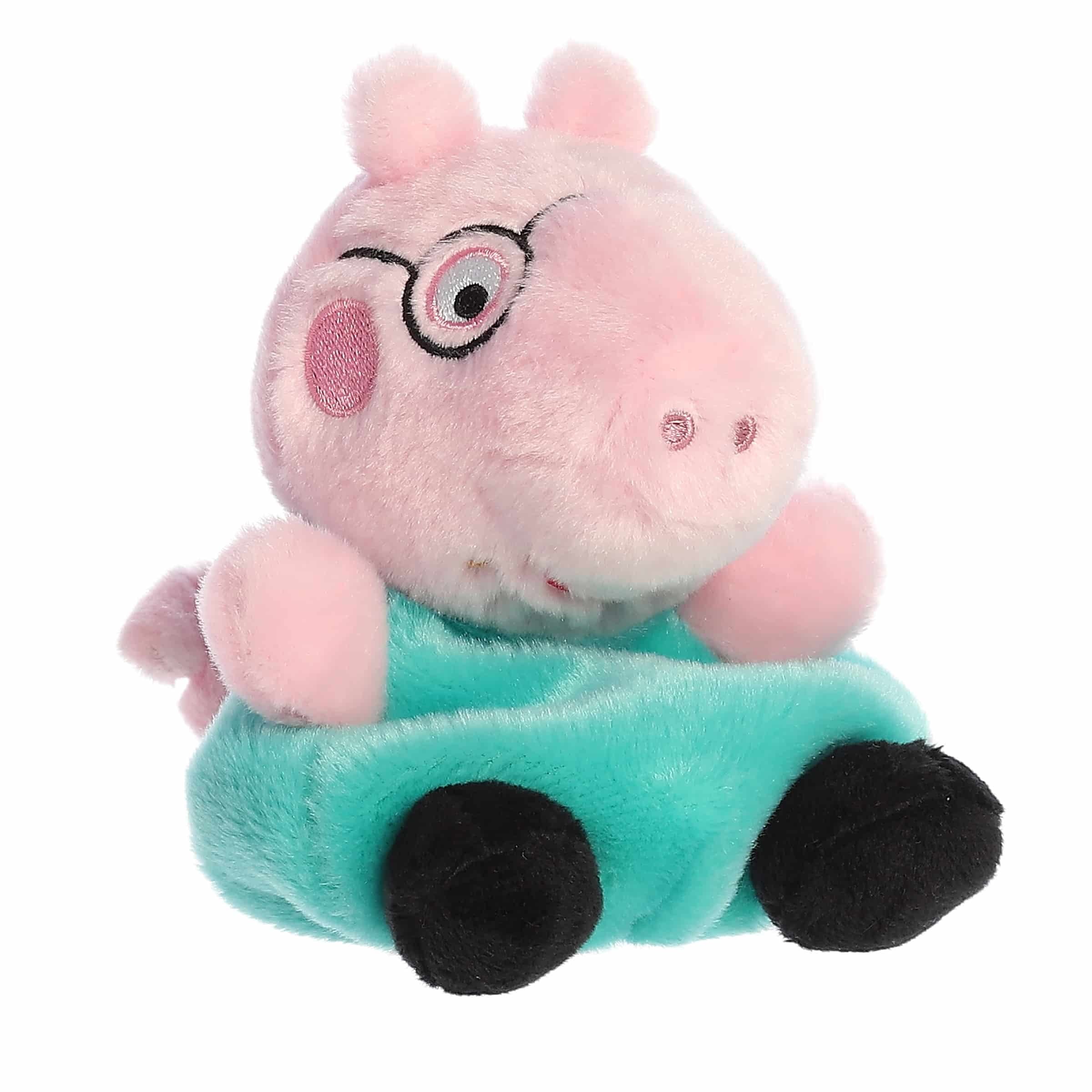 Aurora - Mini Pink Playful Stuffed Animal - 4" Daddy Pig Palm Pals ...