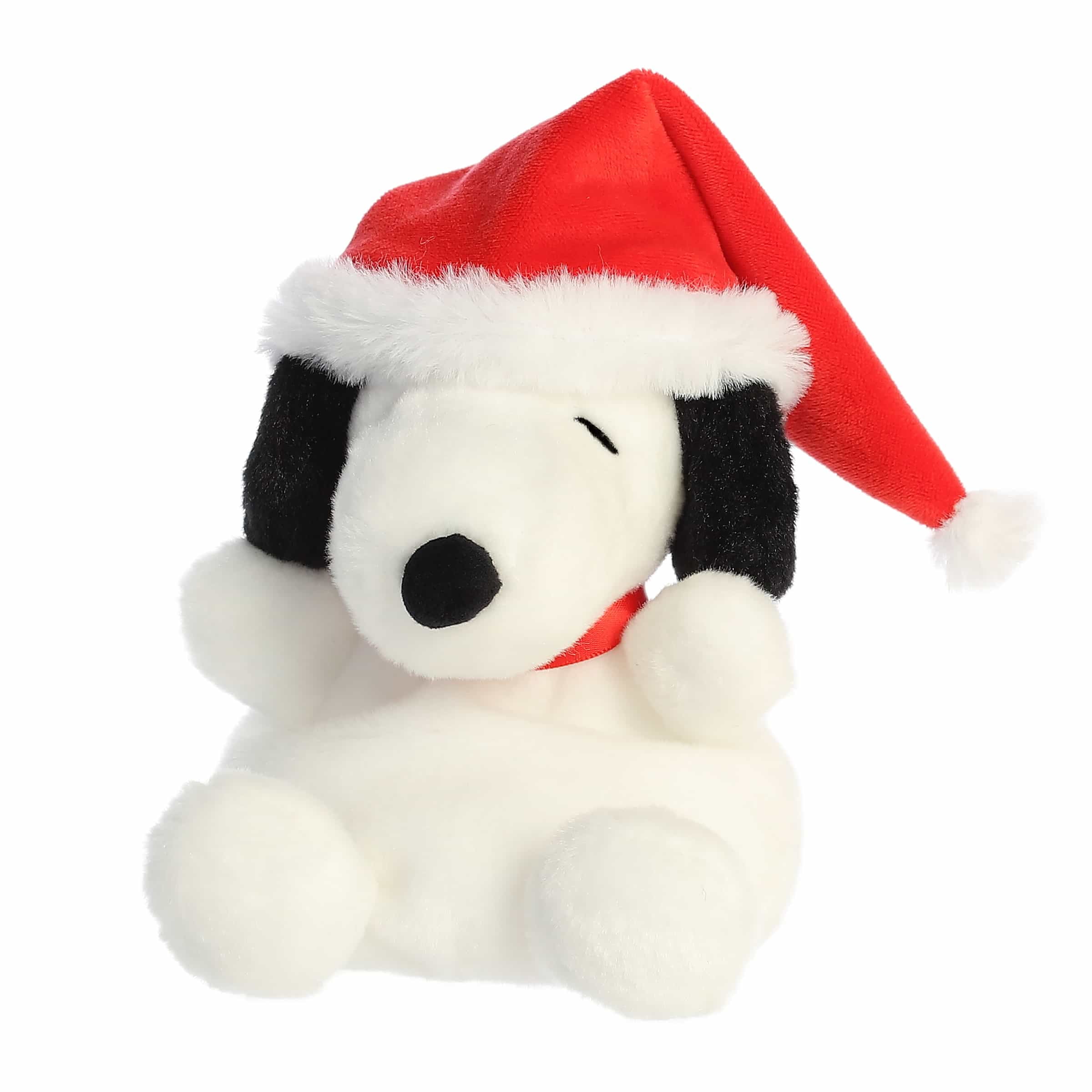 Aurora - Mini White Festive Stuffed Animal - Palm Pals 5" Santa Snoopy ...