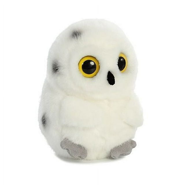 Aurora - Mini White Rolly Pet - 5" Hoot Owl - Round Stuffed Animal ...