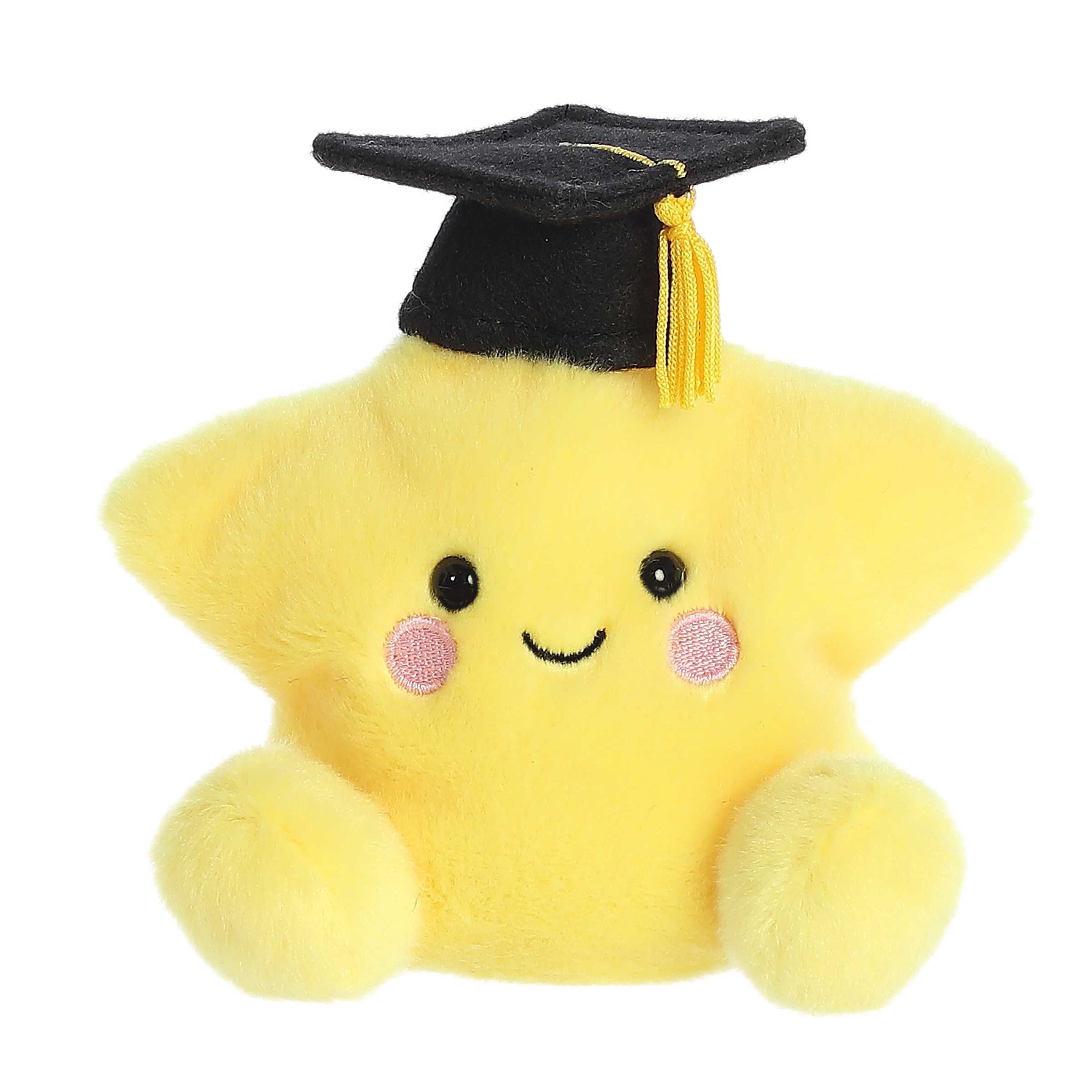Aurora 5 in. Adorable Fun Magna Graduation Star Plush Toy, Yellow ...