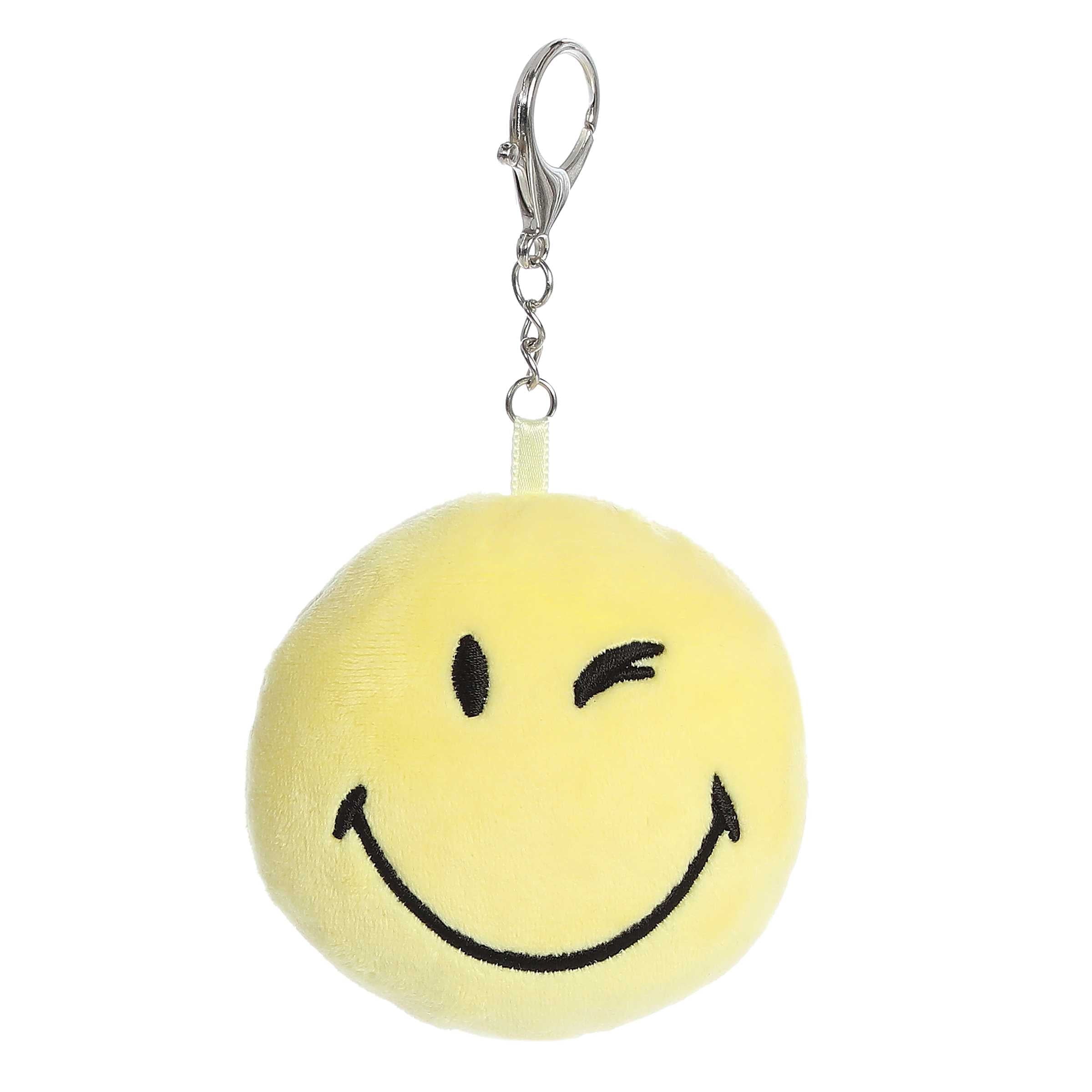 Aurora - Mini Yellow SMILEYWORLD - 3.5" Wink Clip-On - Vibrant Stuffed ...