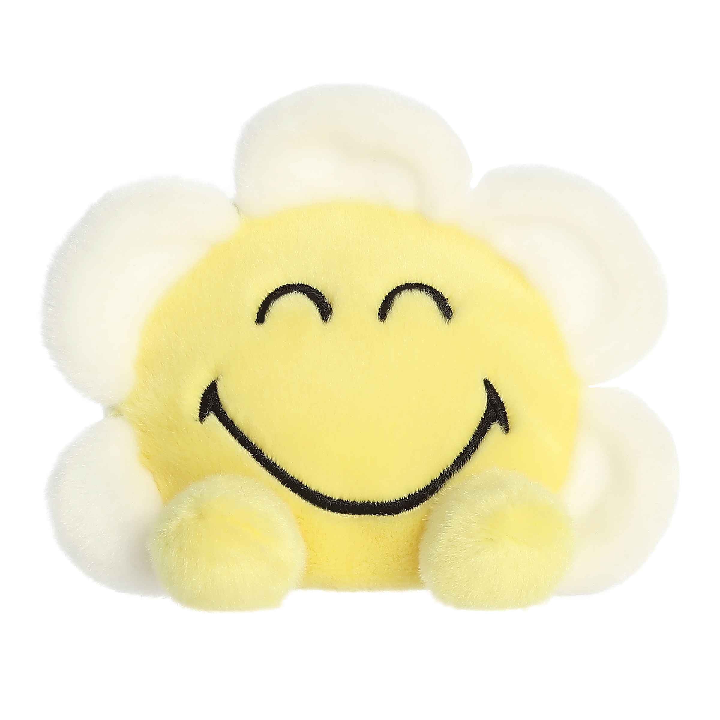 Aurora - Mini Yellow SMILEYWORLD - Palm Pals 5" Daisy - Vibrant Stuffed ...