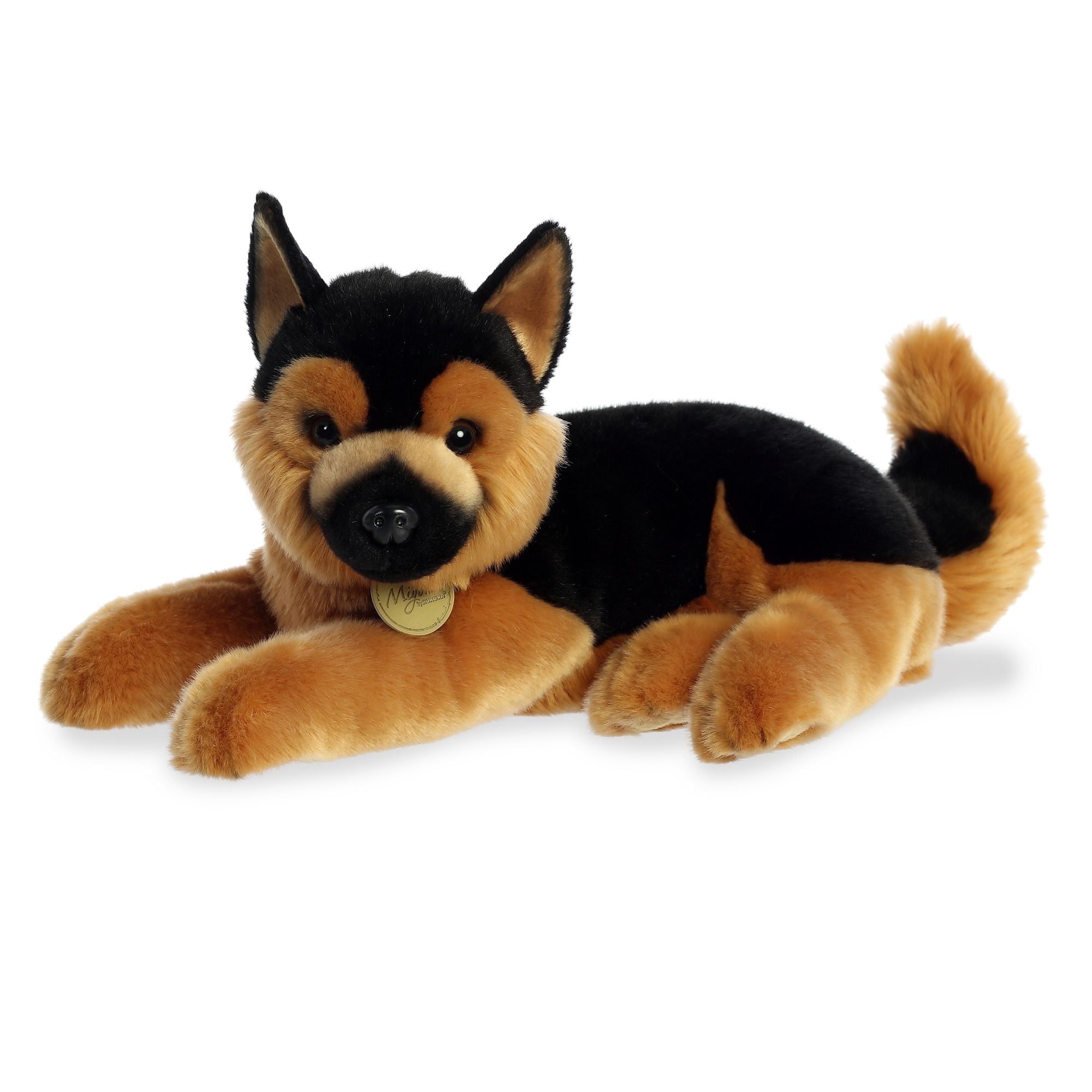 Aurora Dog Plush - 14" Large Black Miyoni German Shepherd Stuffed ...