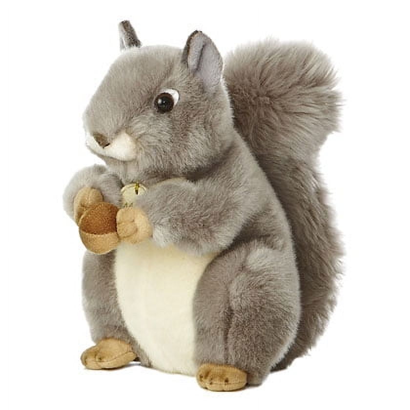 "Aurora - Miyoni 8"" Realistic Grey Squirrel Stuffed Animal" - Walmart.com