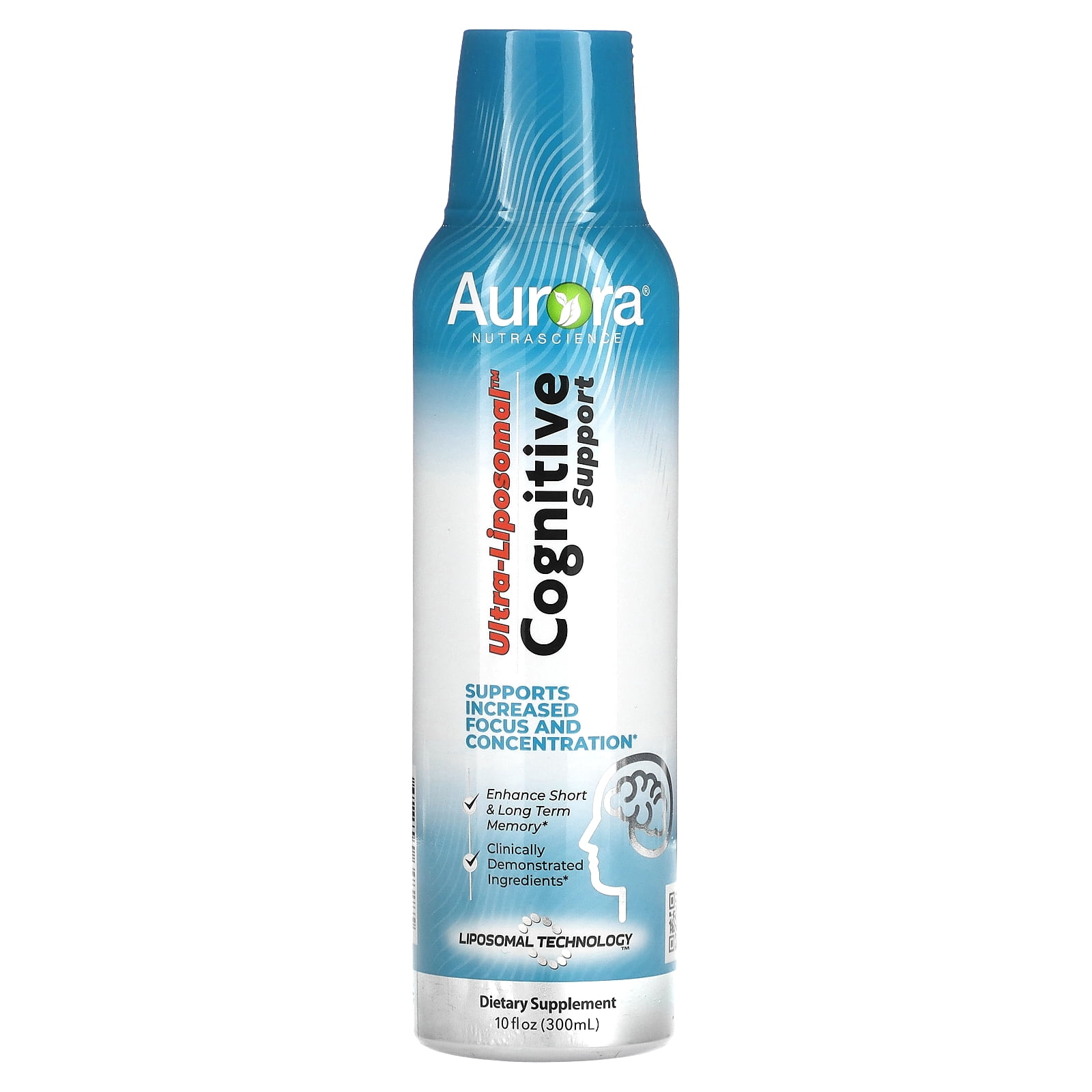 Aurora Nutrascience Ultra-Liposomal Cognitive Support, 10 fl oz (300 ml ...