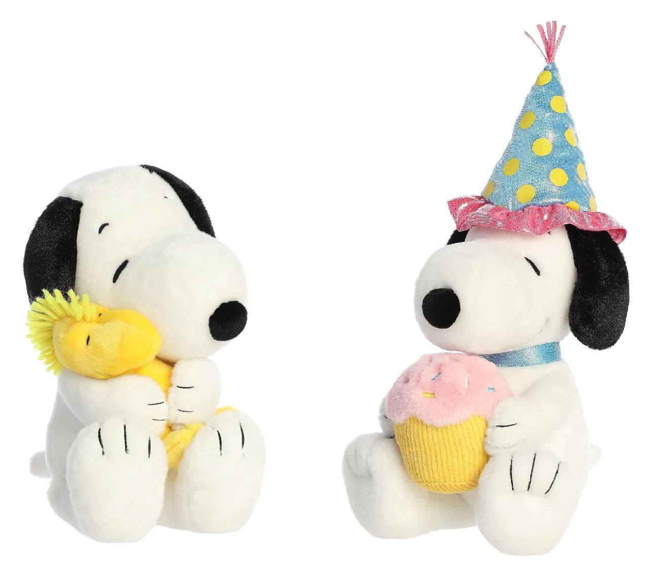 Aurora Peanuts Snoopy 12" Plush Bundle, Big Hugs Woodstock and Birthday ...