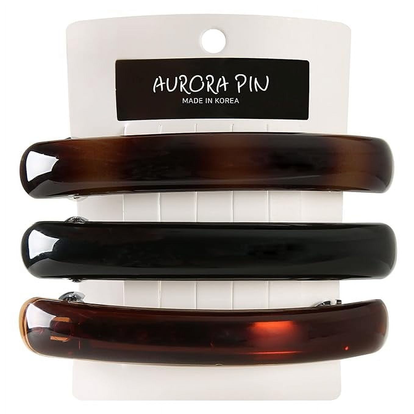 Aurora Pin Stylish Tortoise Shell Hair Clip - Autoclasp Barrettes For ...