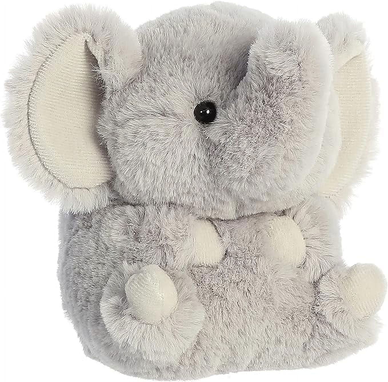 Aurora® Round Rolly Pet™ Trumpeter Elephant™ Stuffed Animal - Adorable ...