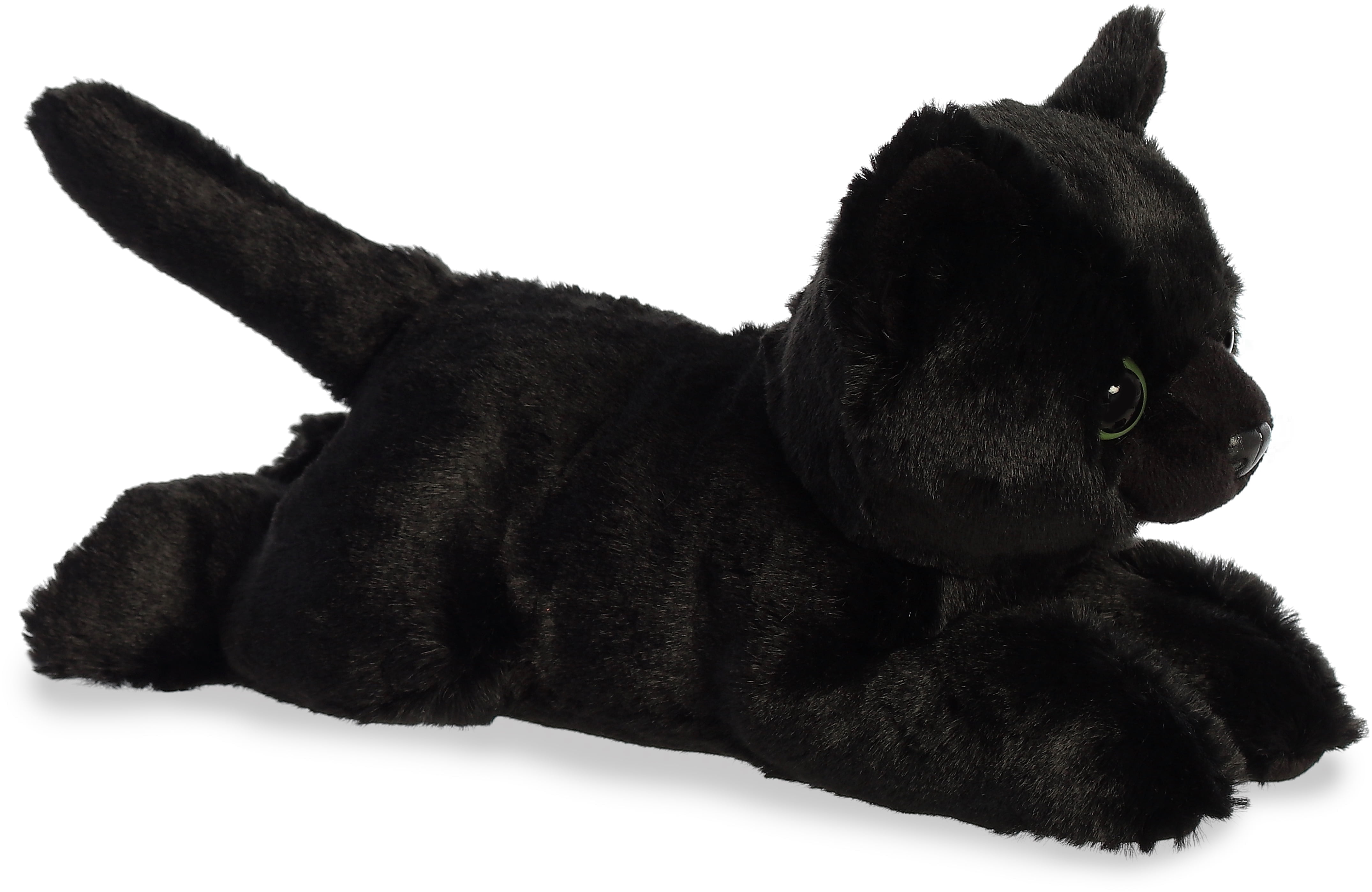 "Aurora Mini Flopsie Twilight Cat - 8"" Small Black Kitty Plushie - Adorable Stuffed Animal Toy ...