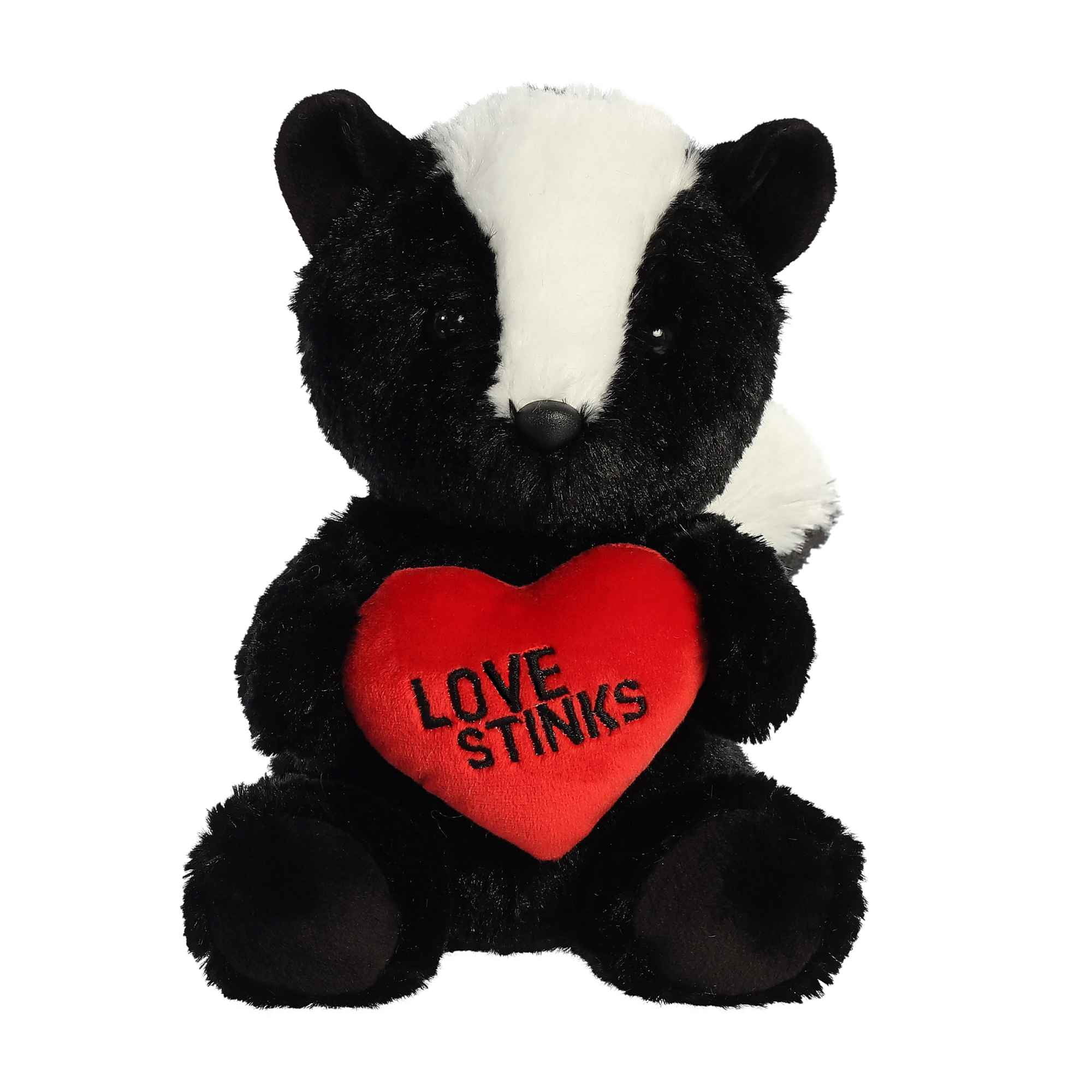 Aurora - Small Black Valentine - 9" Love Stinks Skunk - Heartwarming ...