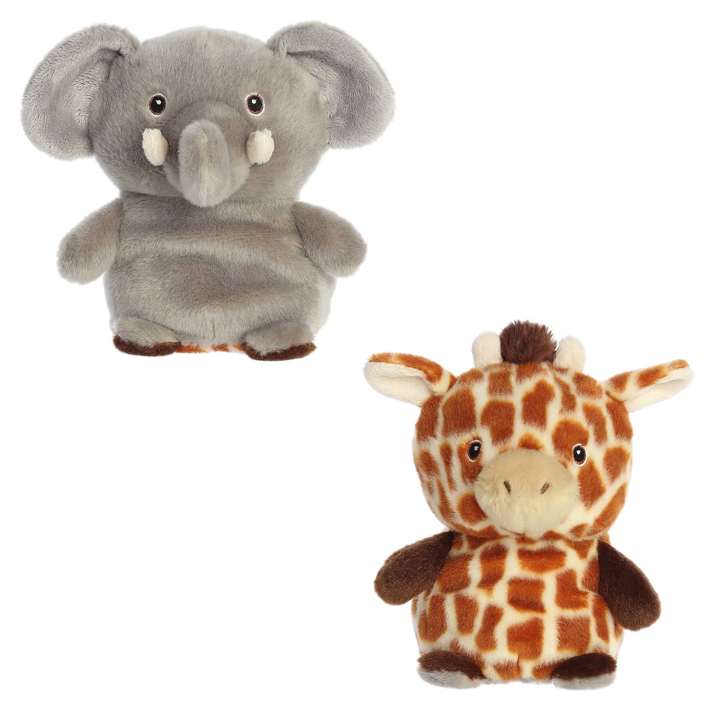 Aurora - Small Brown Eco Nation - Reversible Eco Pairs 6.5" Elephant ...