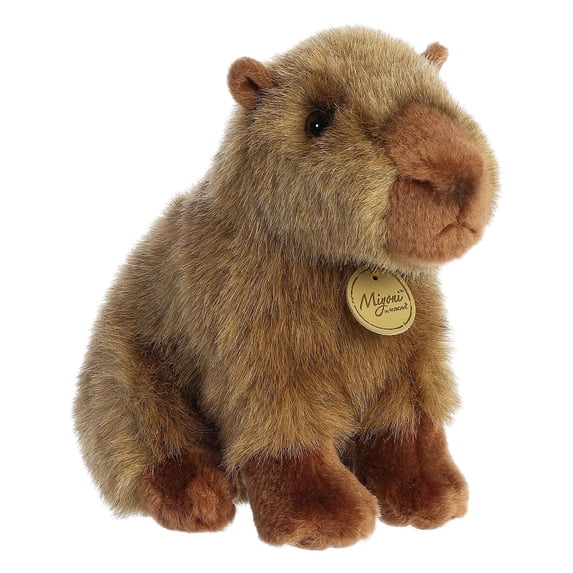 Aurora, Small Brown Miyoni 10" Capybara Plush Animal - Walmart.com