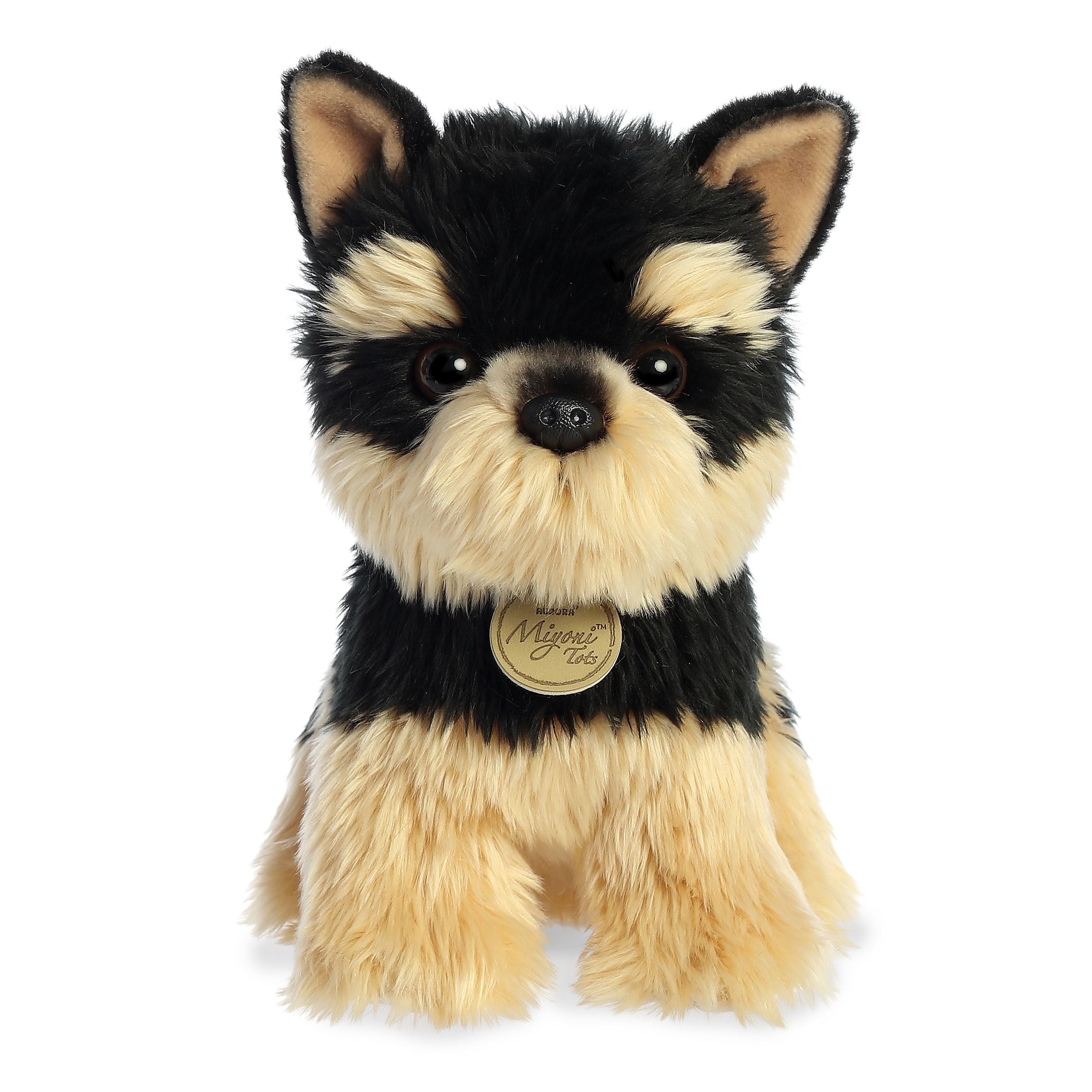 Aurora - Small Brown Miyoni Tots - 9" Yorkie Pup - Adorable Stuffed ...